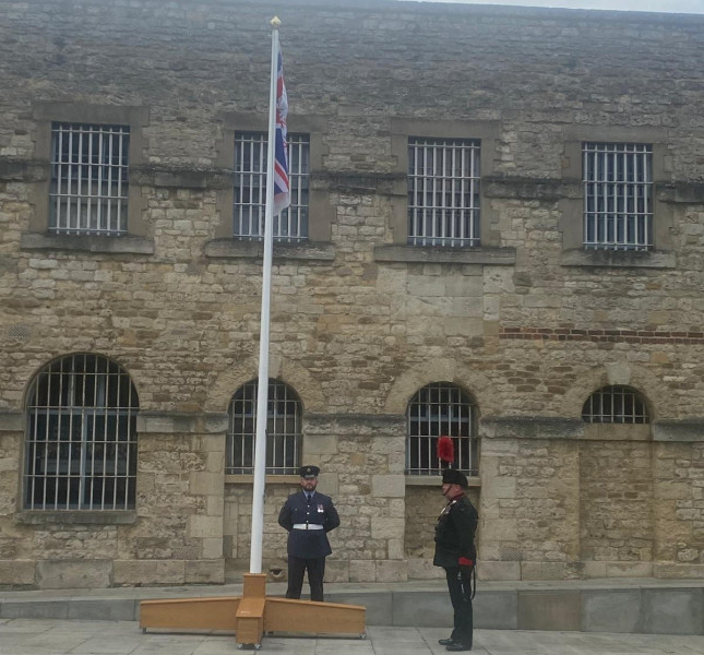 Raising the flag ahead of Armed Forces Day 2024 in Oxfordshire