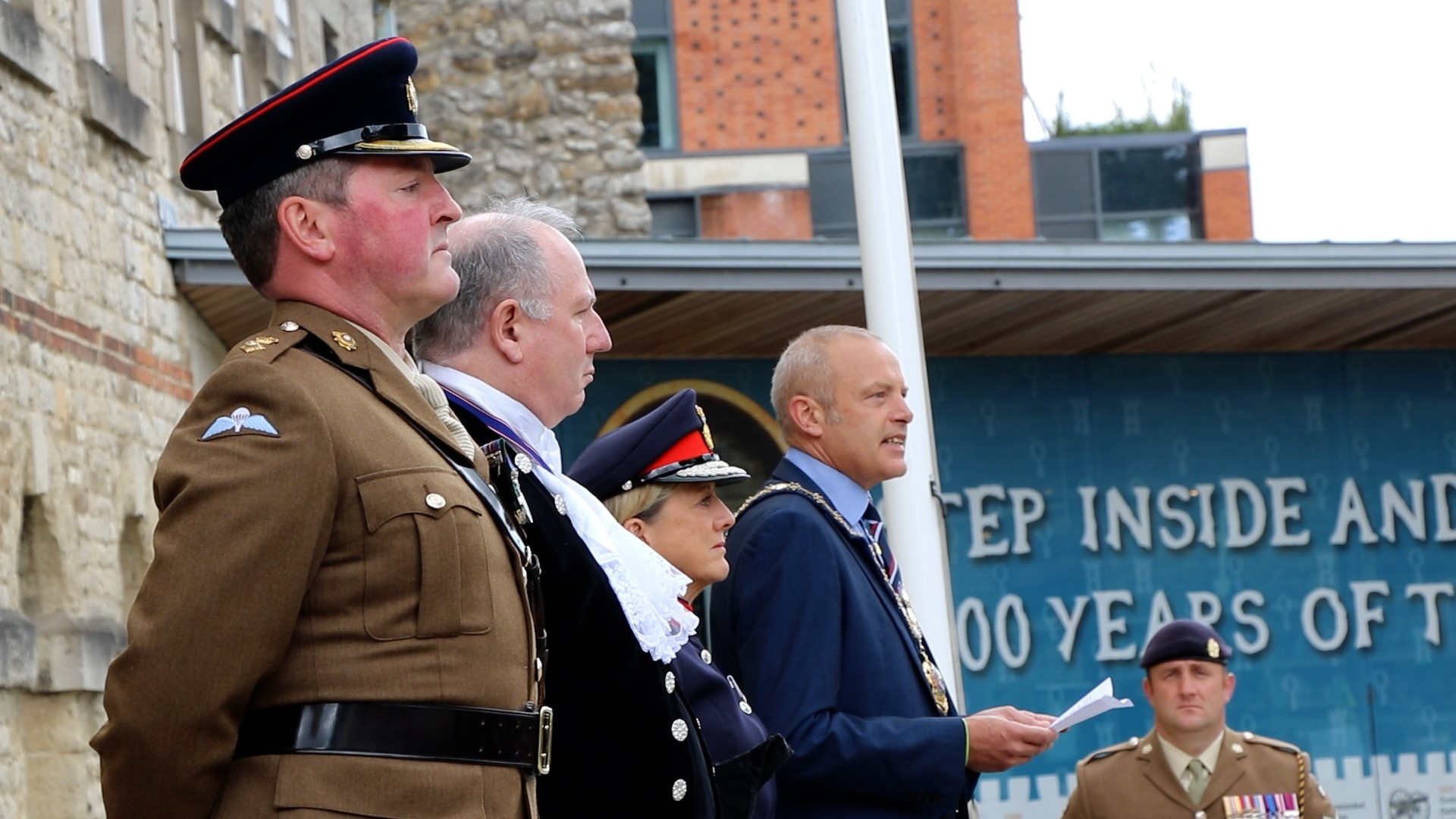 Raising the flag ahead of Armed Forces Day 2025 in Oxfordshire