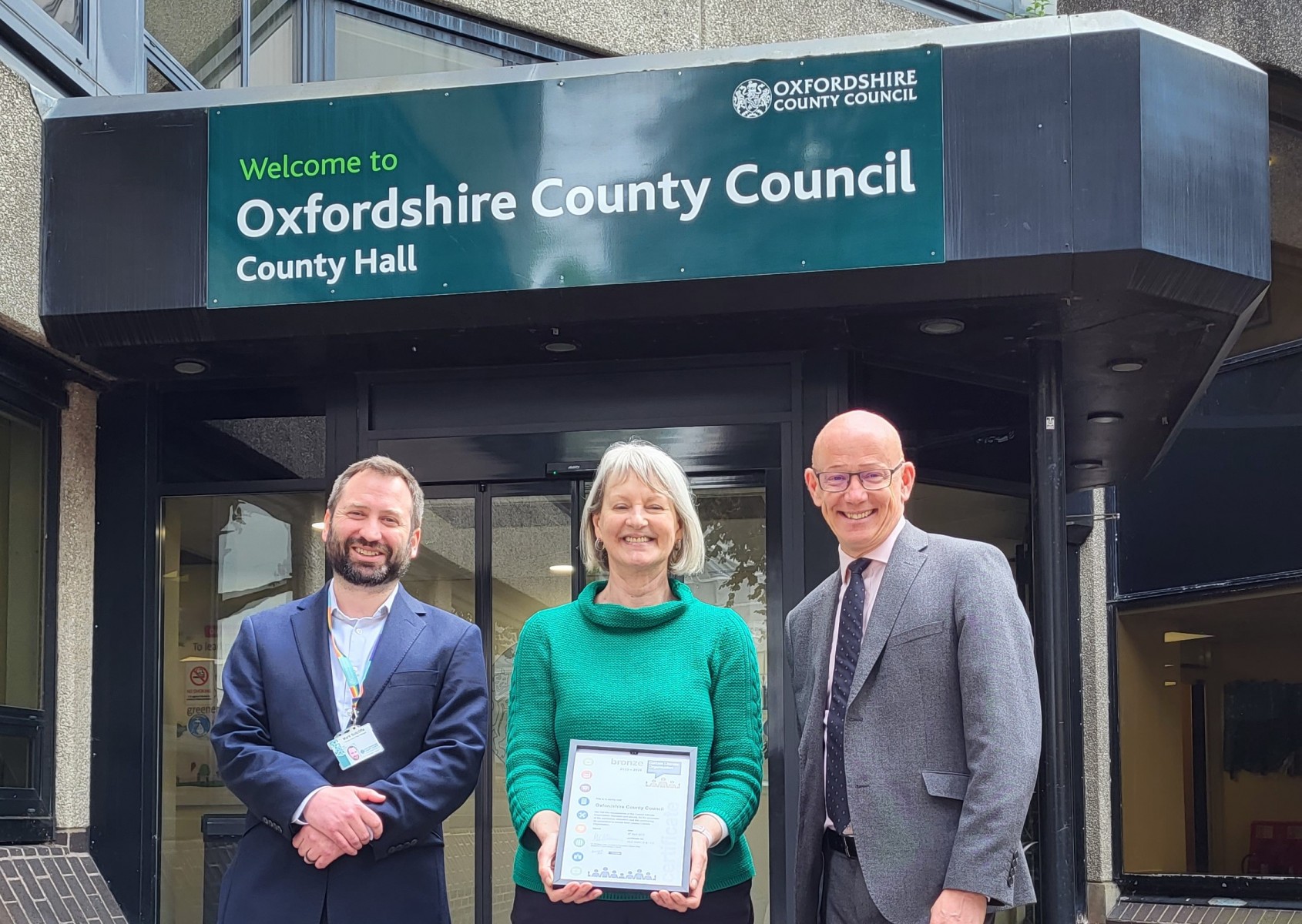 Oxfordshire County Council celebrates becoming a Carbon Literate ...