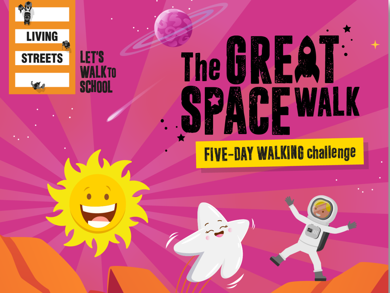 Enjoy Walk to School Week with Great Space Walk 19-23 May