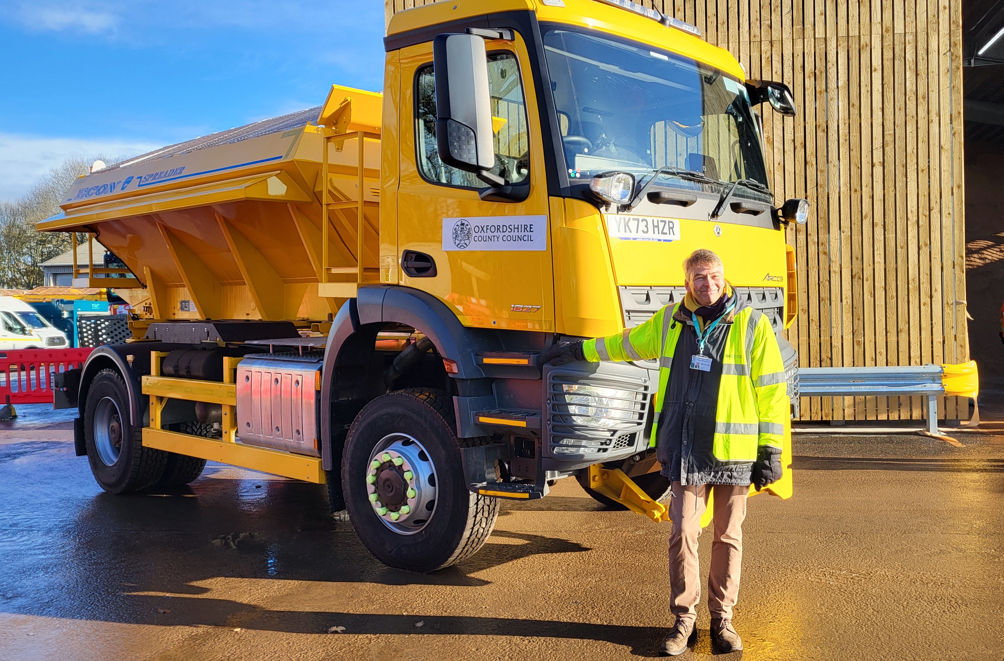Oxfordshire gets set for winter with new salt barn and fleet of gritters