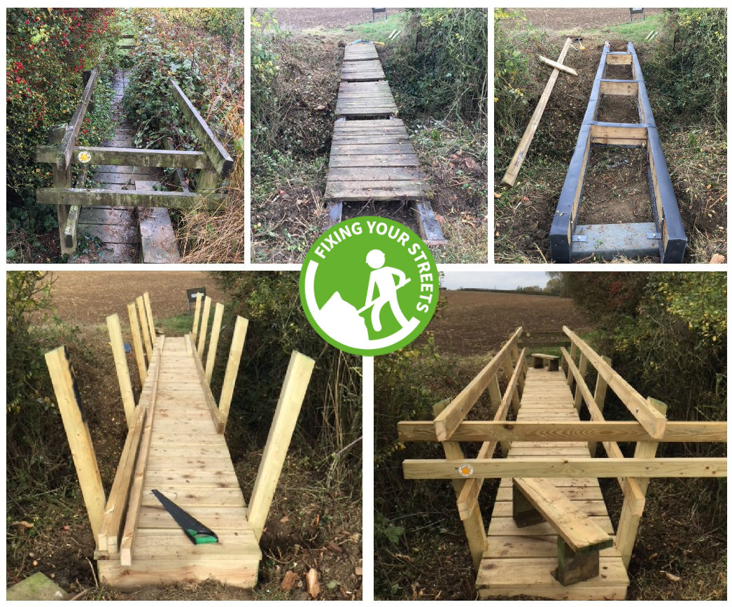 New footbridge built for Faringdon footpath