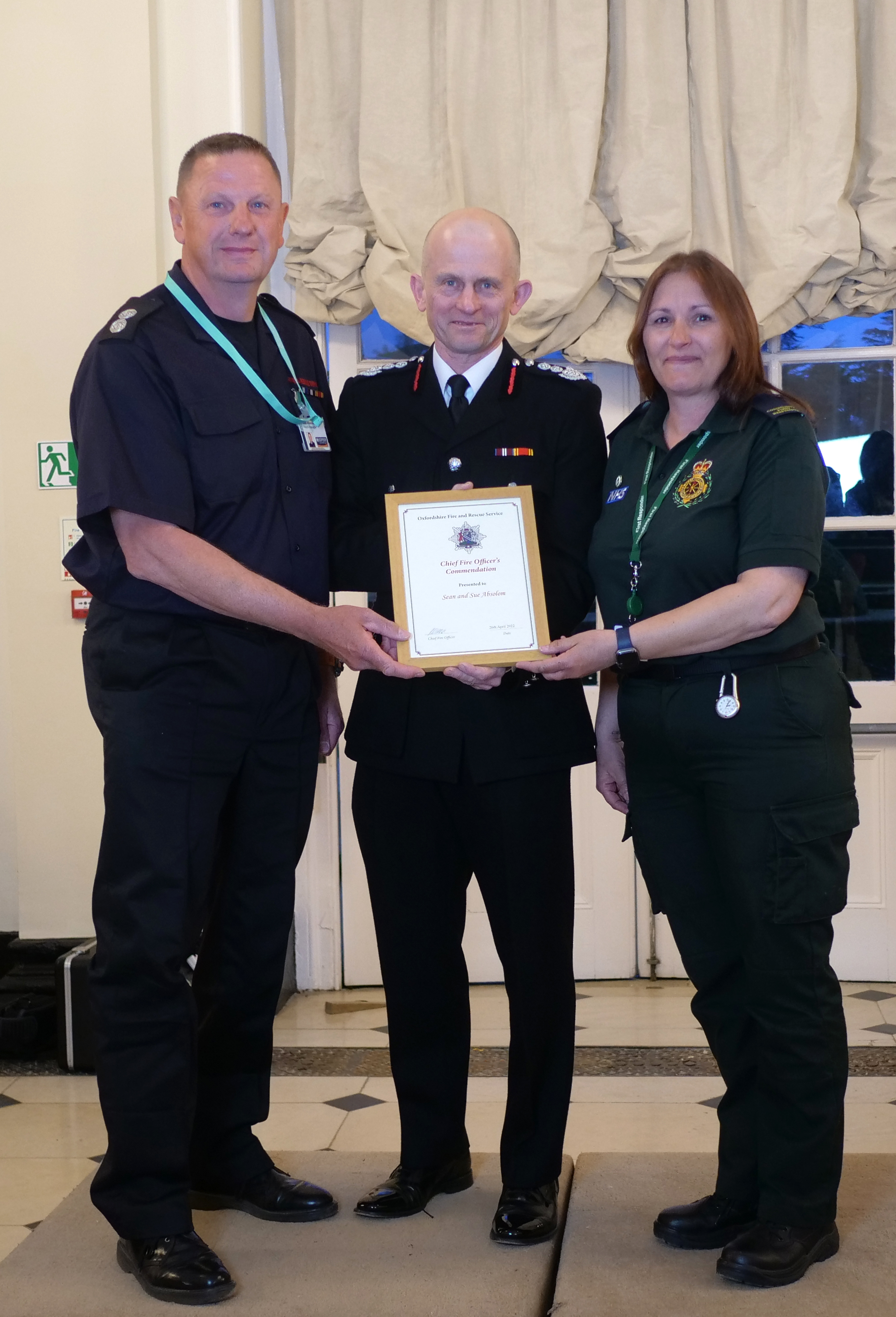 Heroic firefighters honoured for their service to Oxfordshire communities