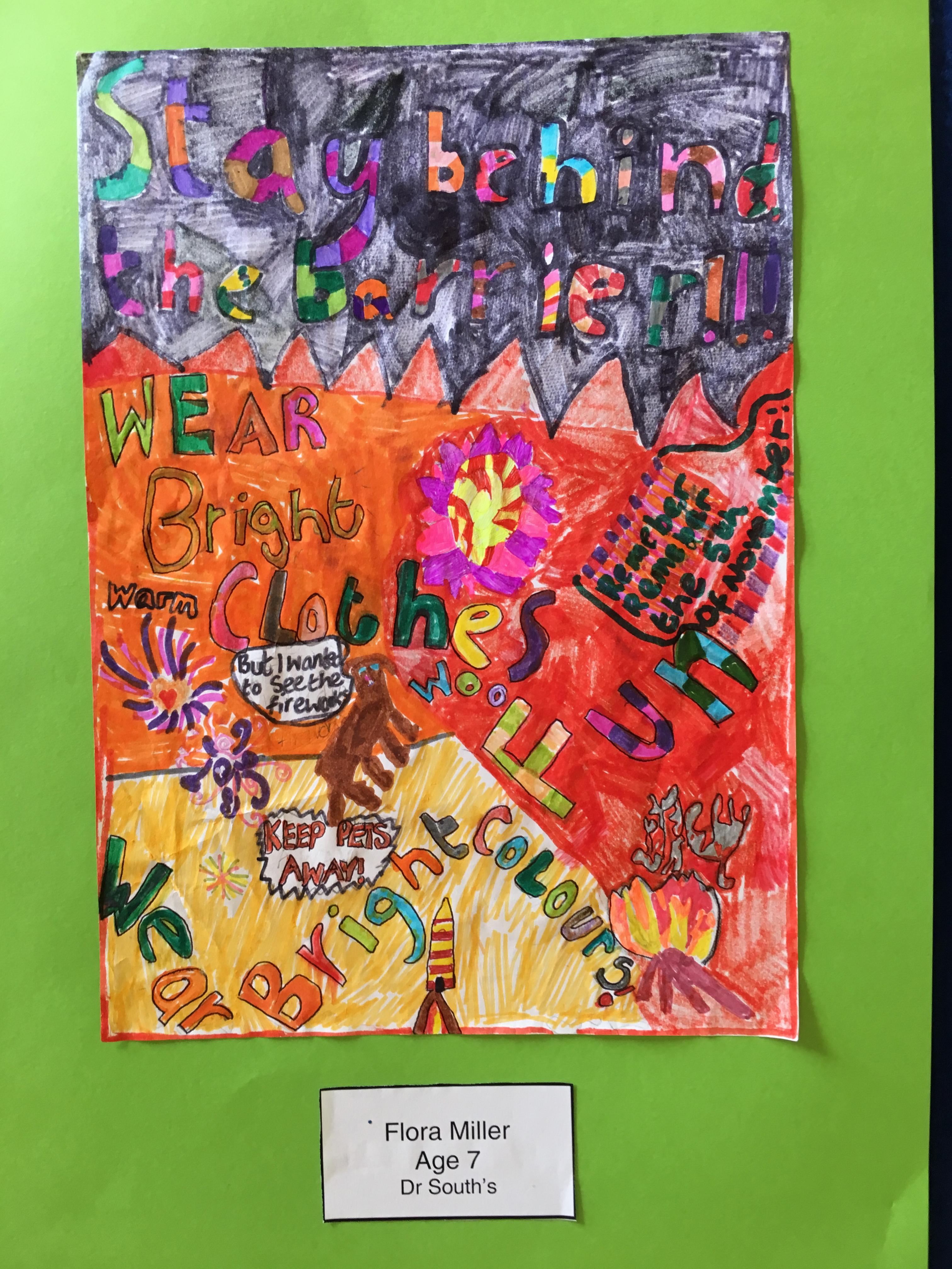 Bright sparks win fireworks safety poster competition
