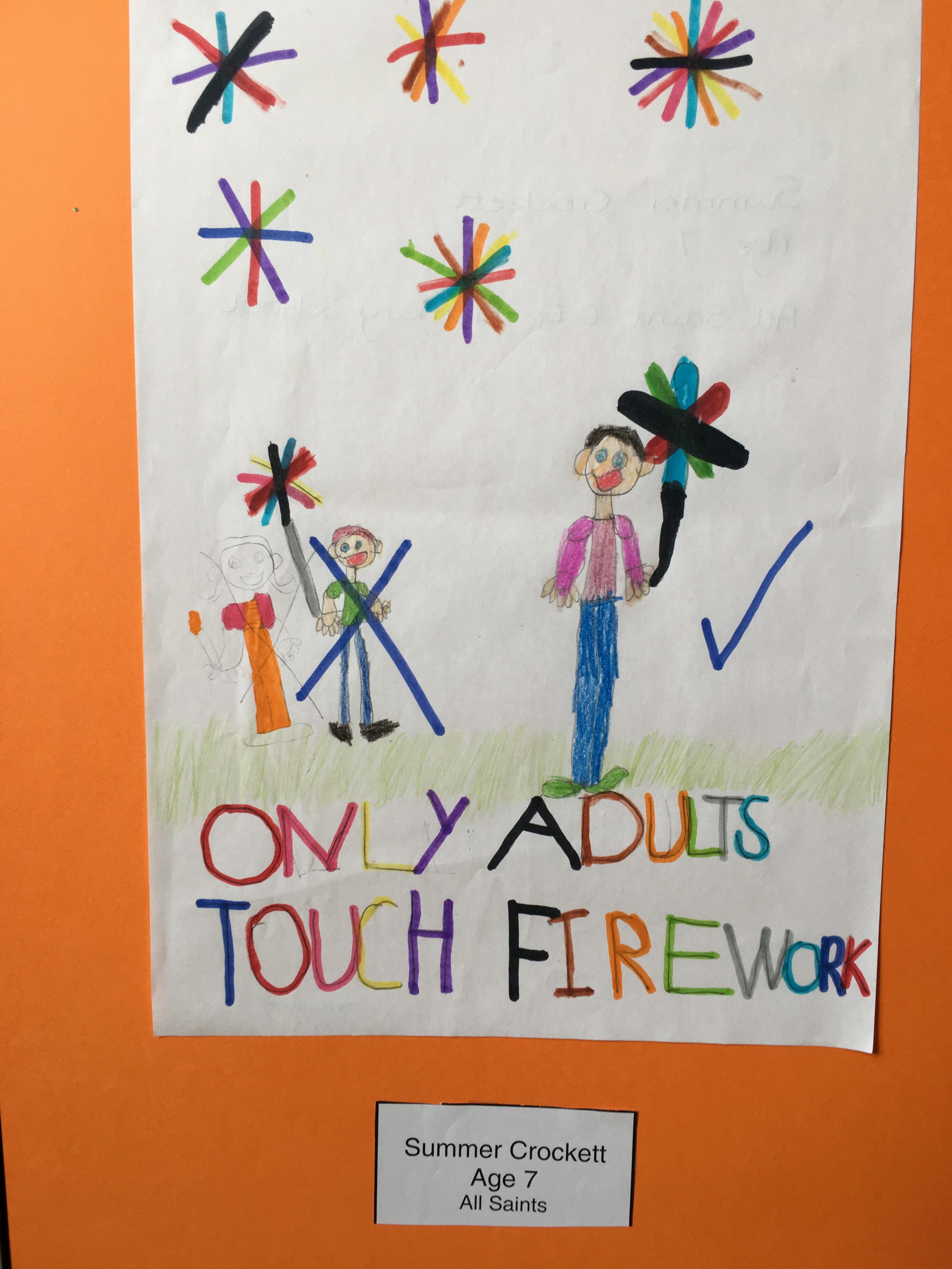 Bright sparks win fireworks safety poster competition