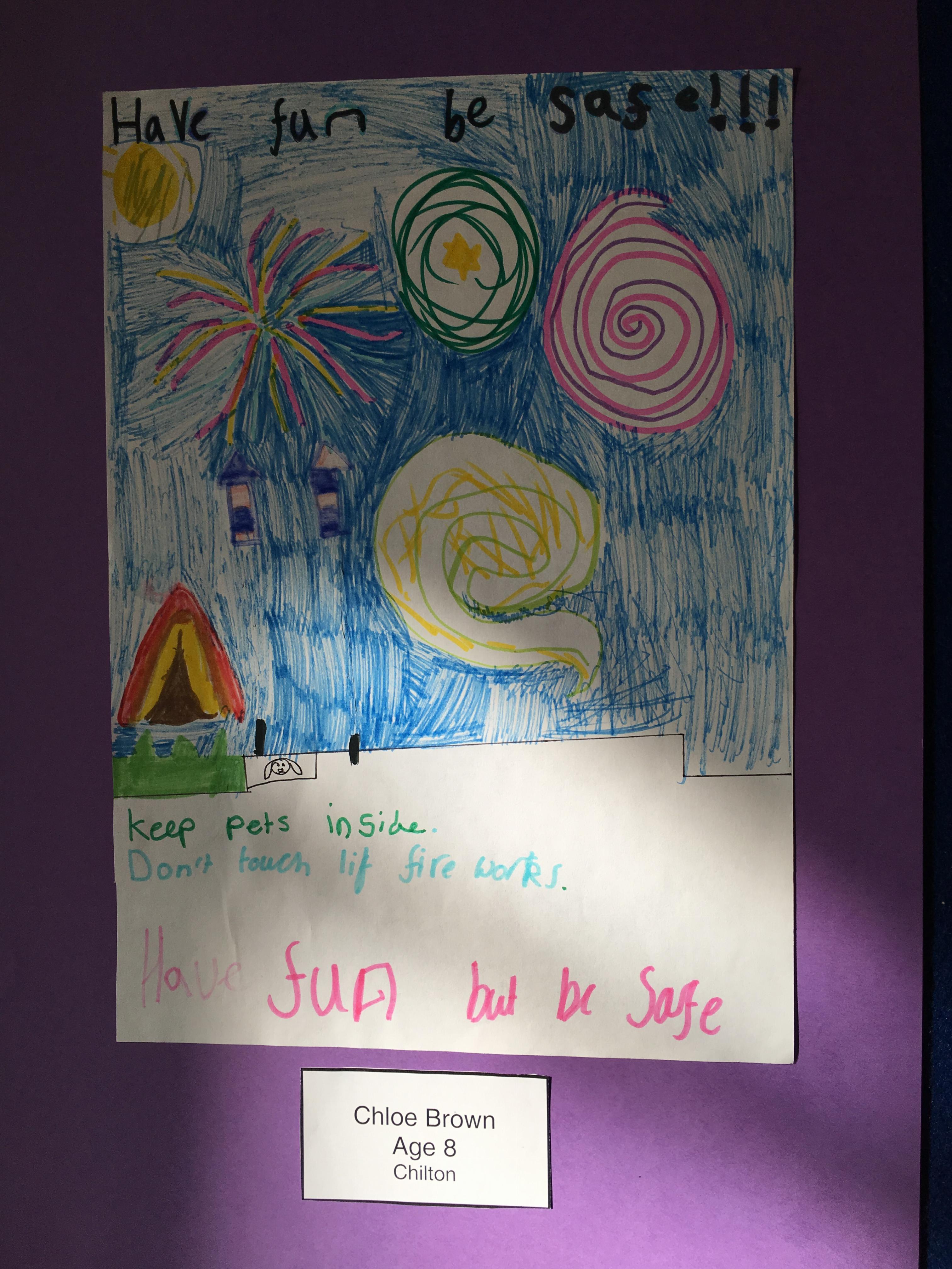 Bright sparks win fireworks safety poster competition