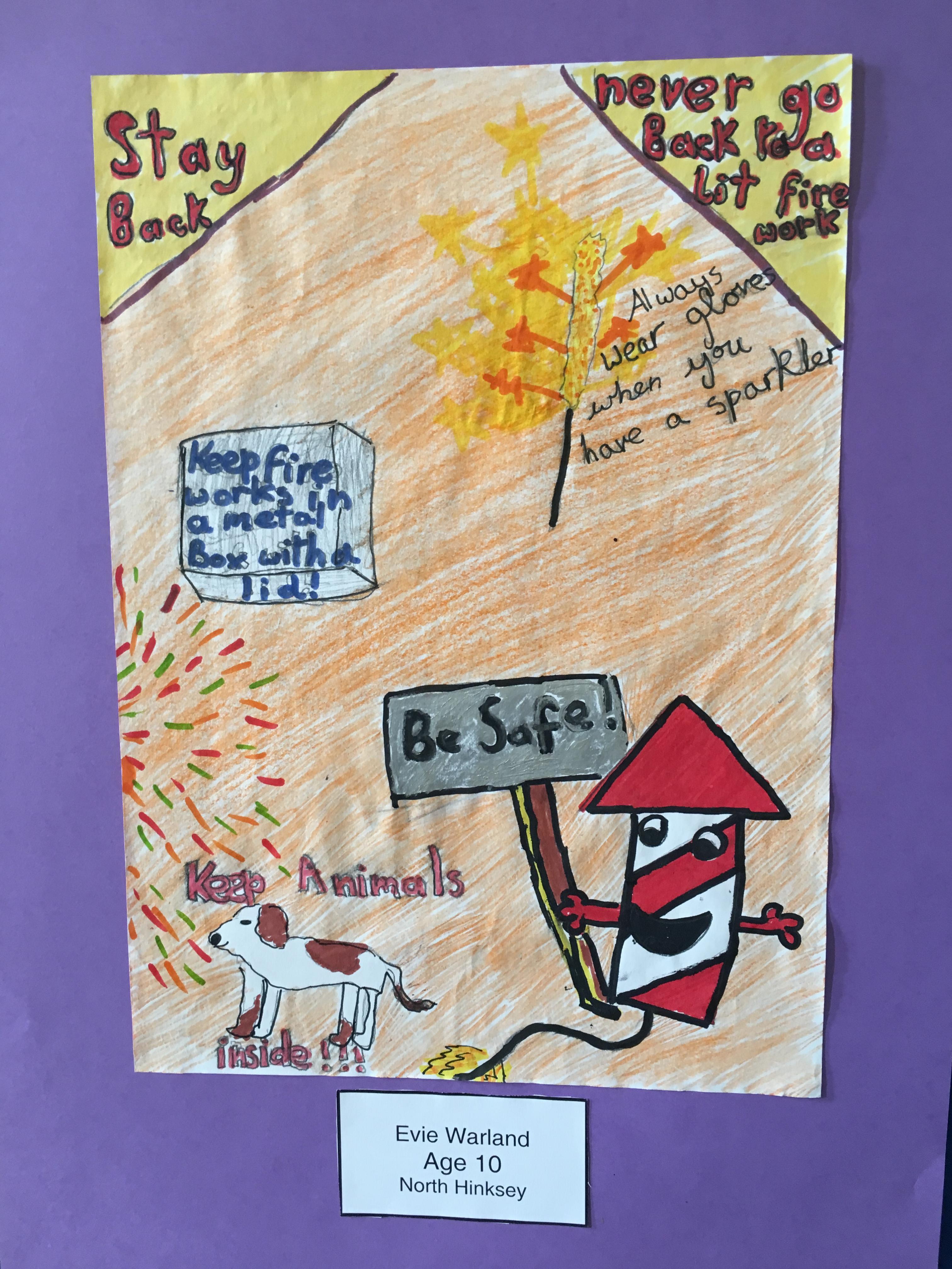 Bright sparks win fireworks safety poster competition