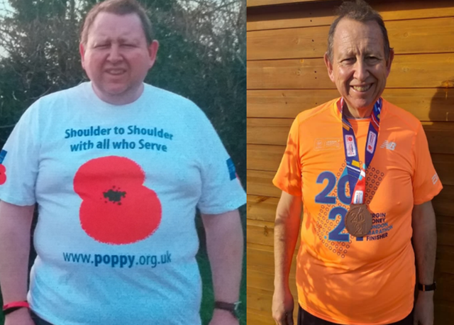 Simon Graves before and after losing weight with Slimming World