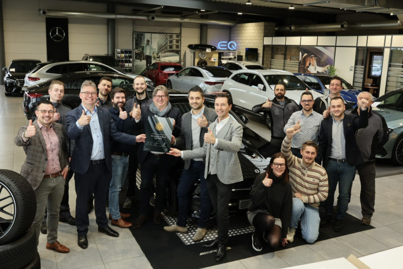 Groep Ghistelinck beste Mercedes-Benz personenwagendealer van België