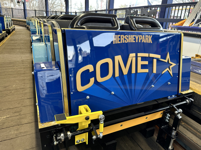 Hersheypark Cranes Comet Trains For Spring 2024 Opening