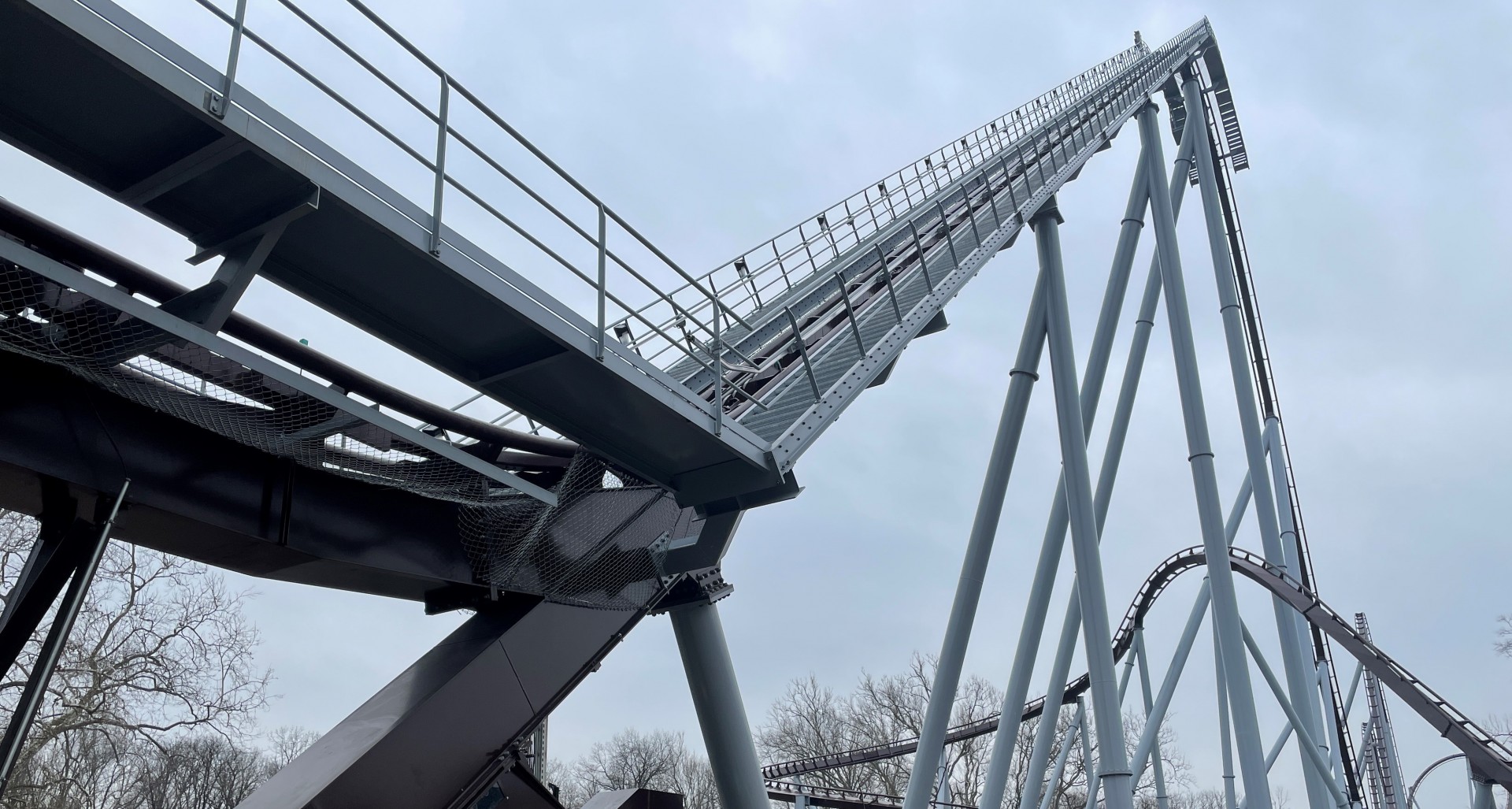 Winter Maintenance on Candymonium at Hersheypark
