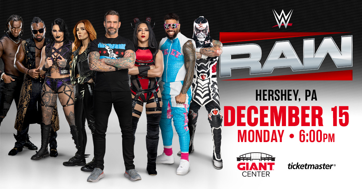WWE Monday Night Raw at GIANT Center in December 2025