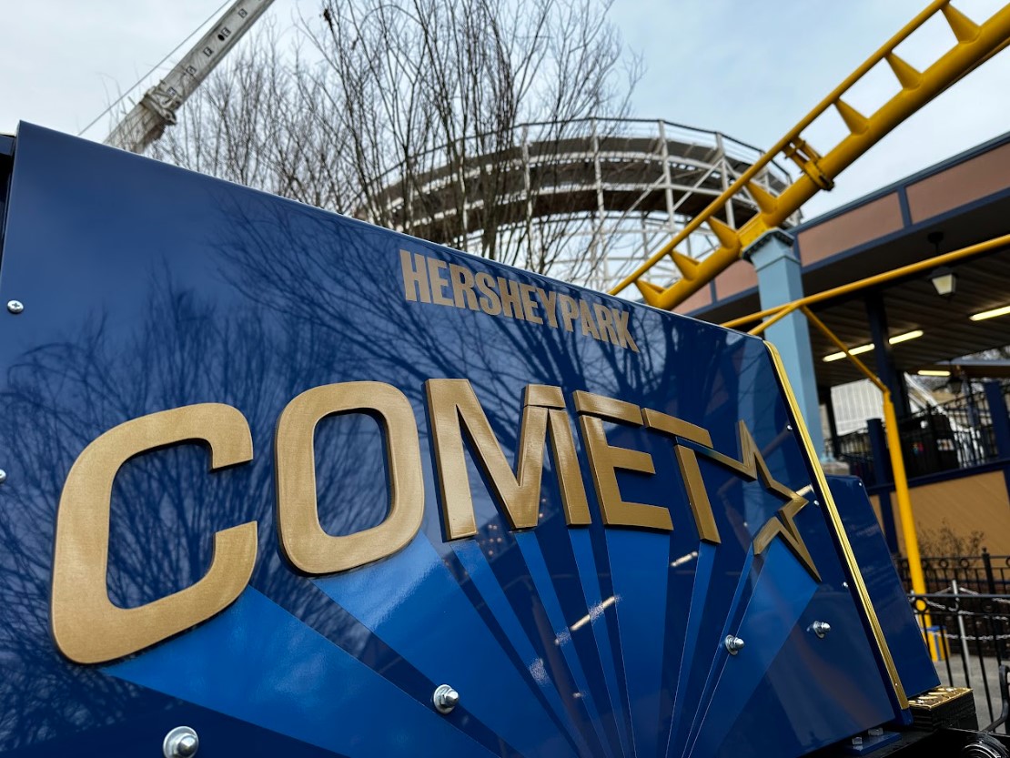 Hersheypark Cranes Comet Trains For Spring 2024 Opening