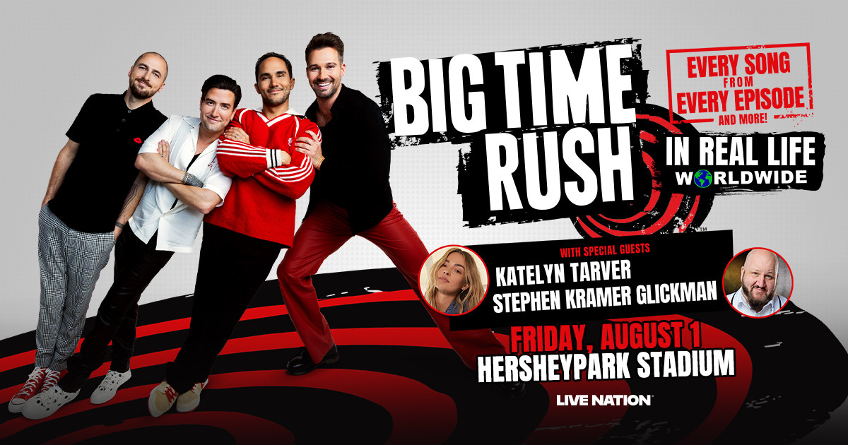 Big Time Rush at Hersheypark Stadium on August 1, 2025
