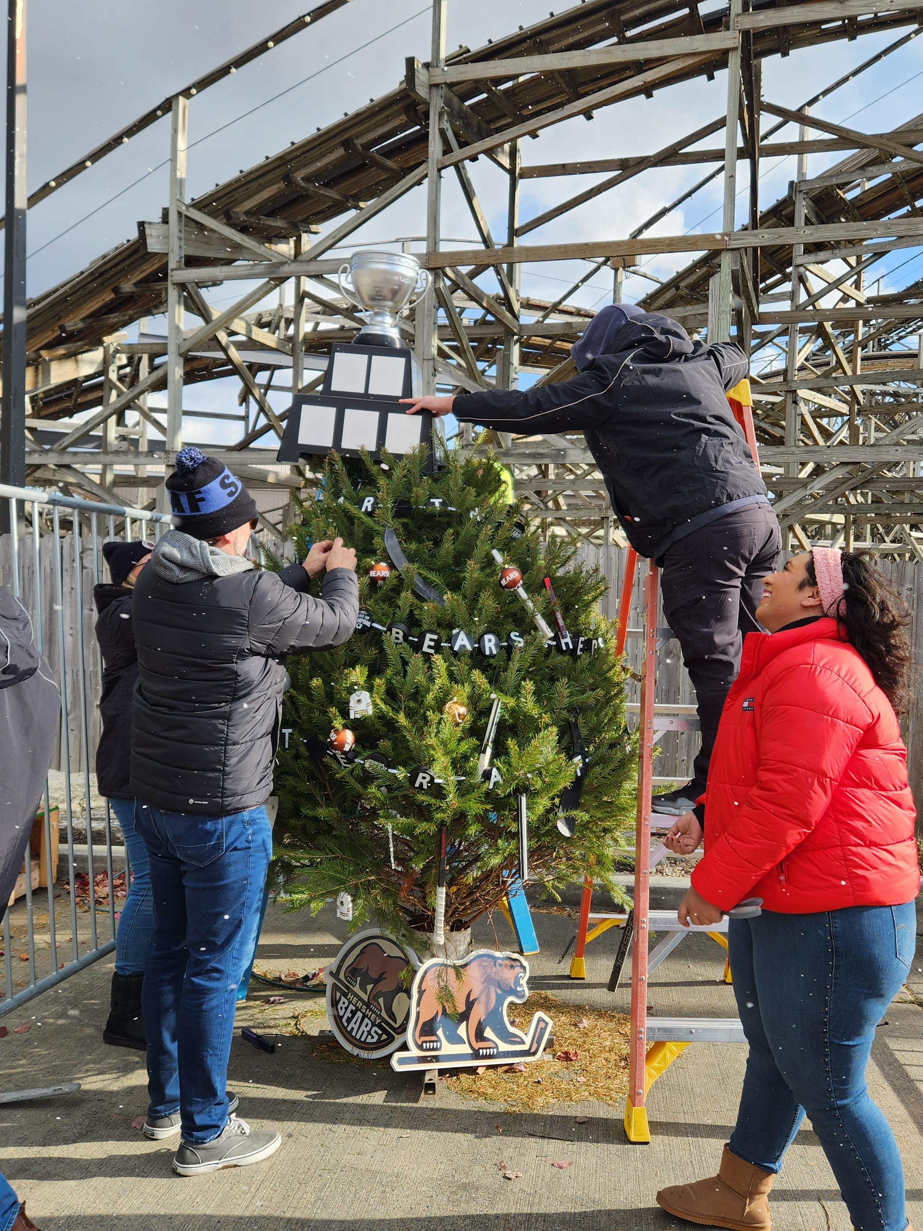 HE&R Team Members and Community Partners Decorate TREEville