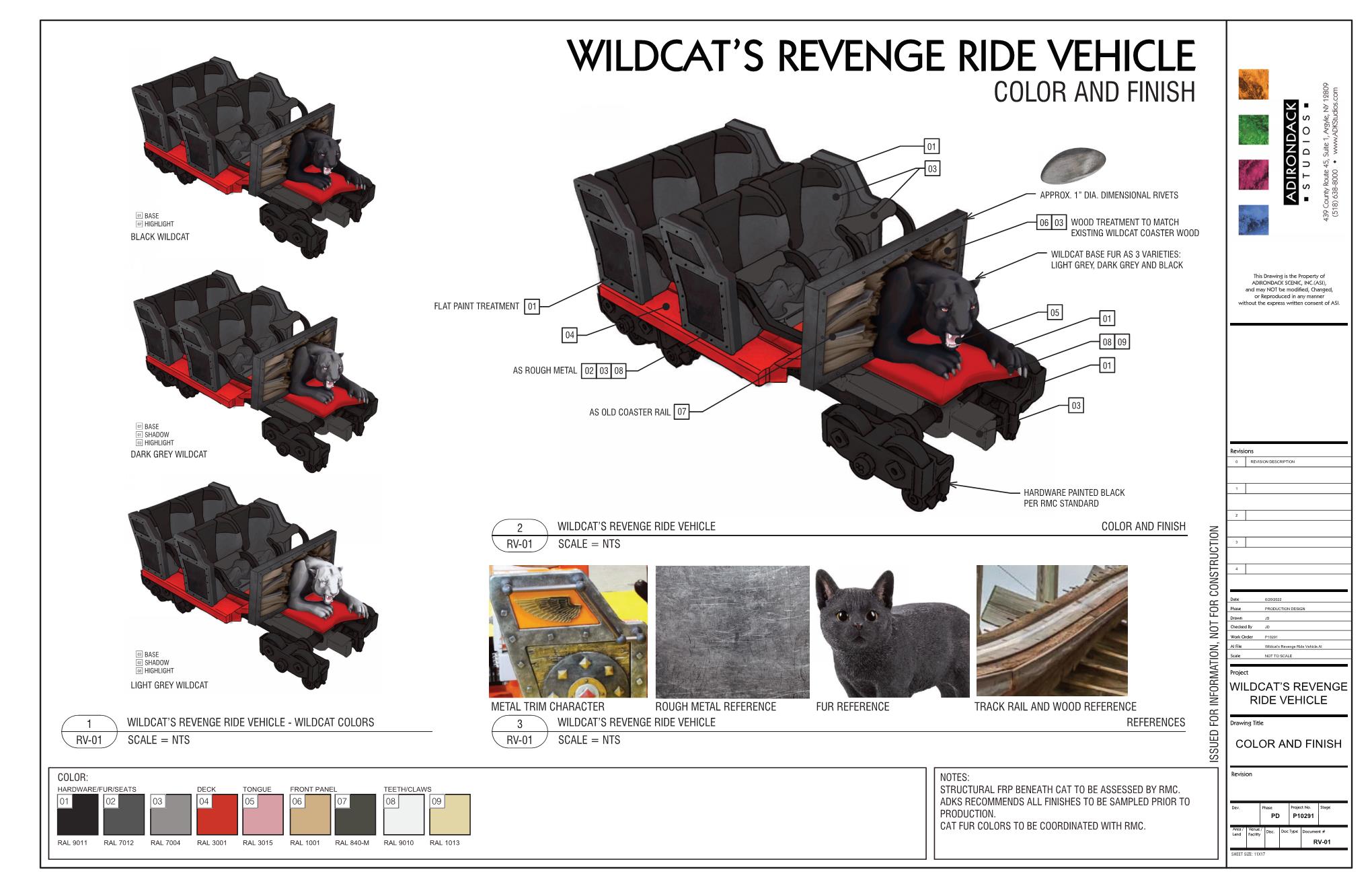 Wildcat's Revenge Three Custom Trains Revealed
