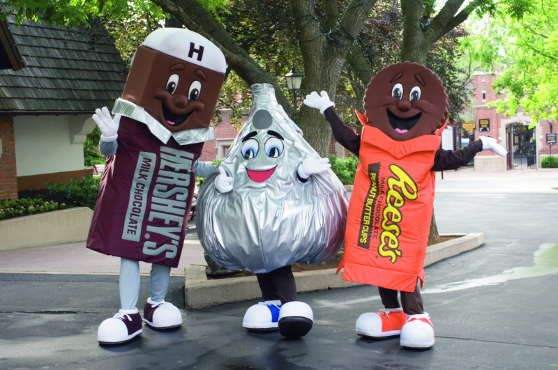 50 Years of Hershey Characters at Hersheypark