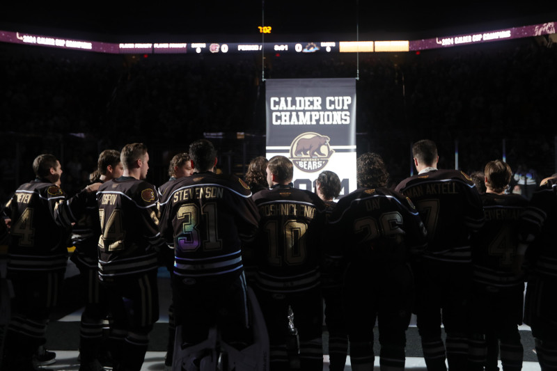 Hershey Bears Hoist Calder Cup Banner to Open 2024-25 Season