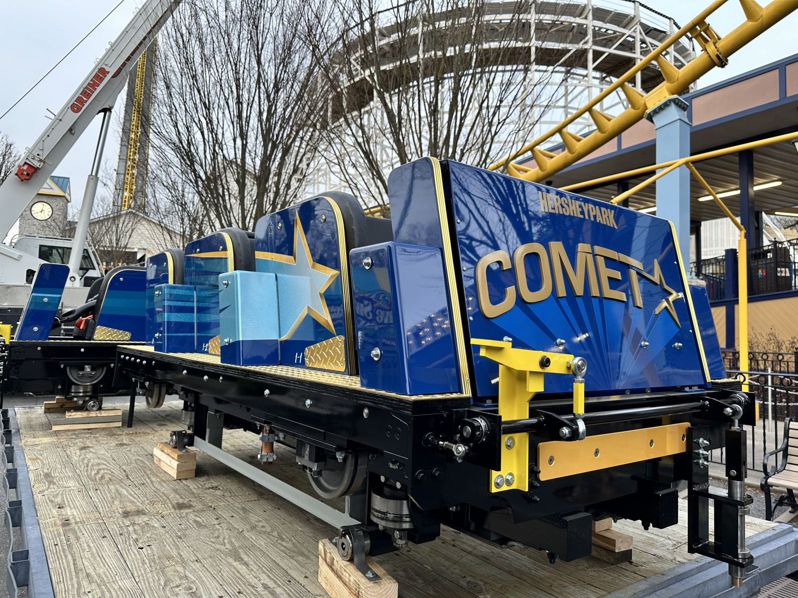 Hersheypark Cranes Comet Trains For Spring 2024 Opening