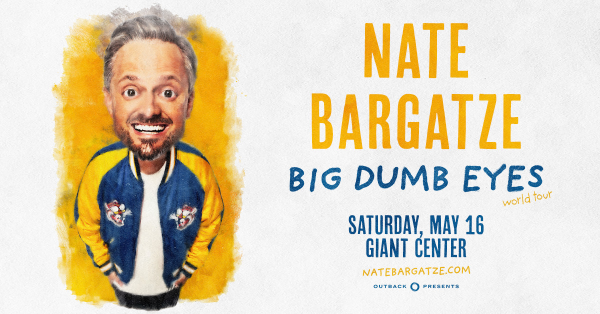Nate Bargatze at GIANT Center in Hershey, PA May 2026