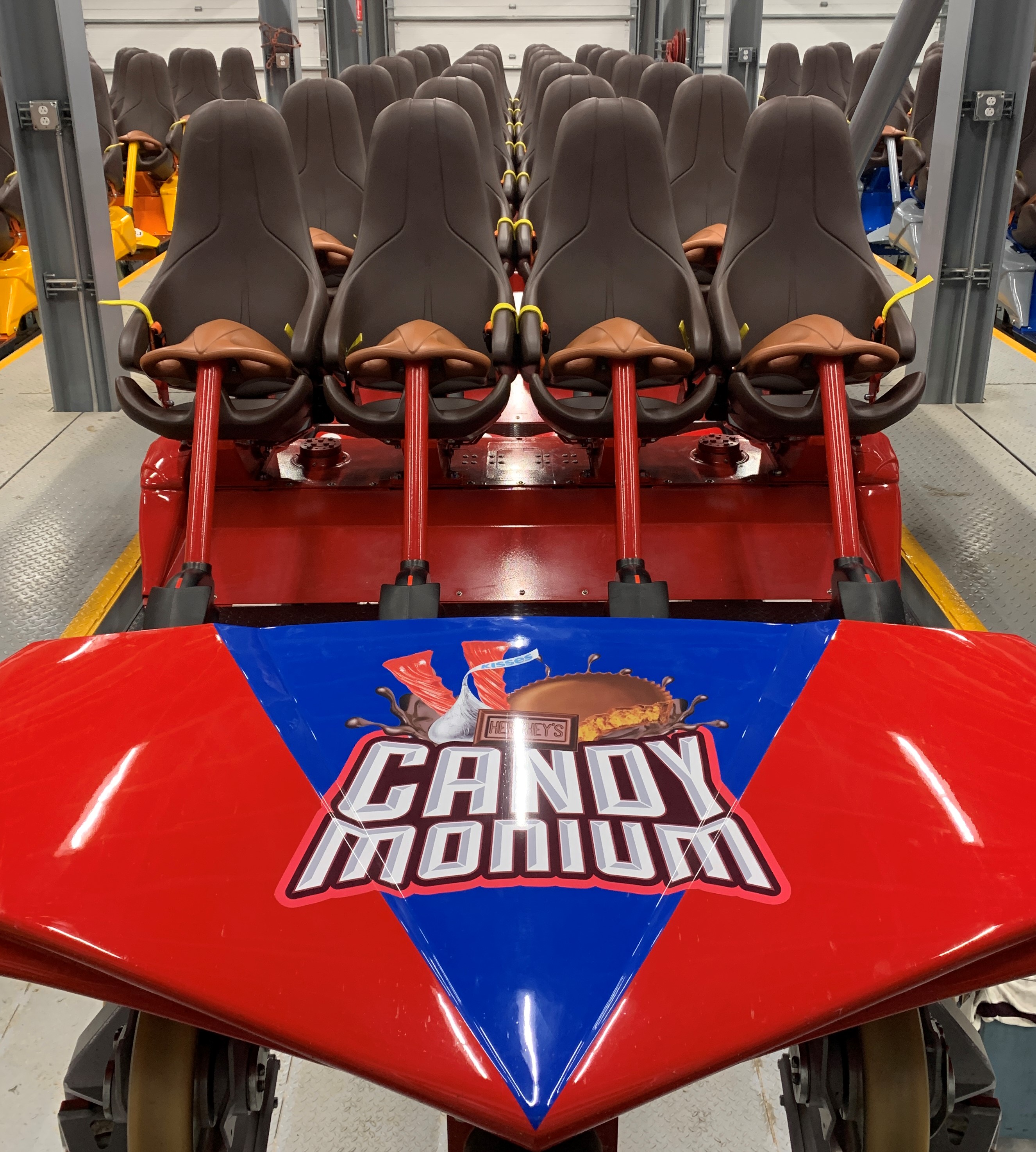 Winter Maintenance on Candymonium at Hersheypark