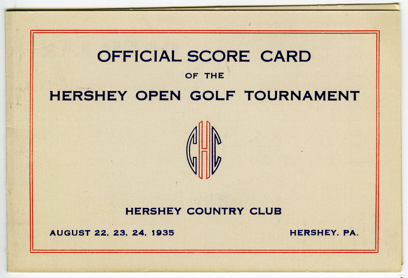 Hershey Country Club’s Golf Legacy