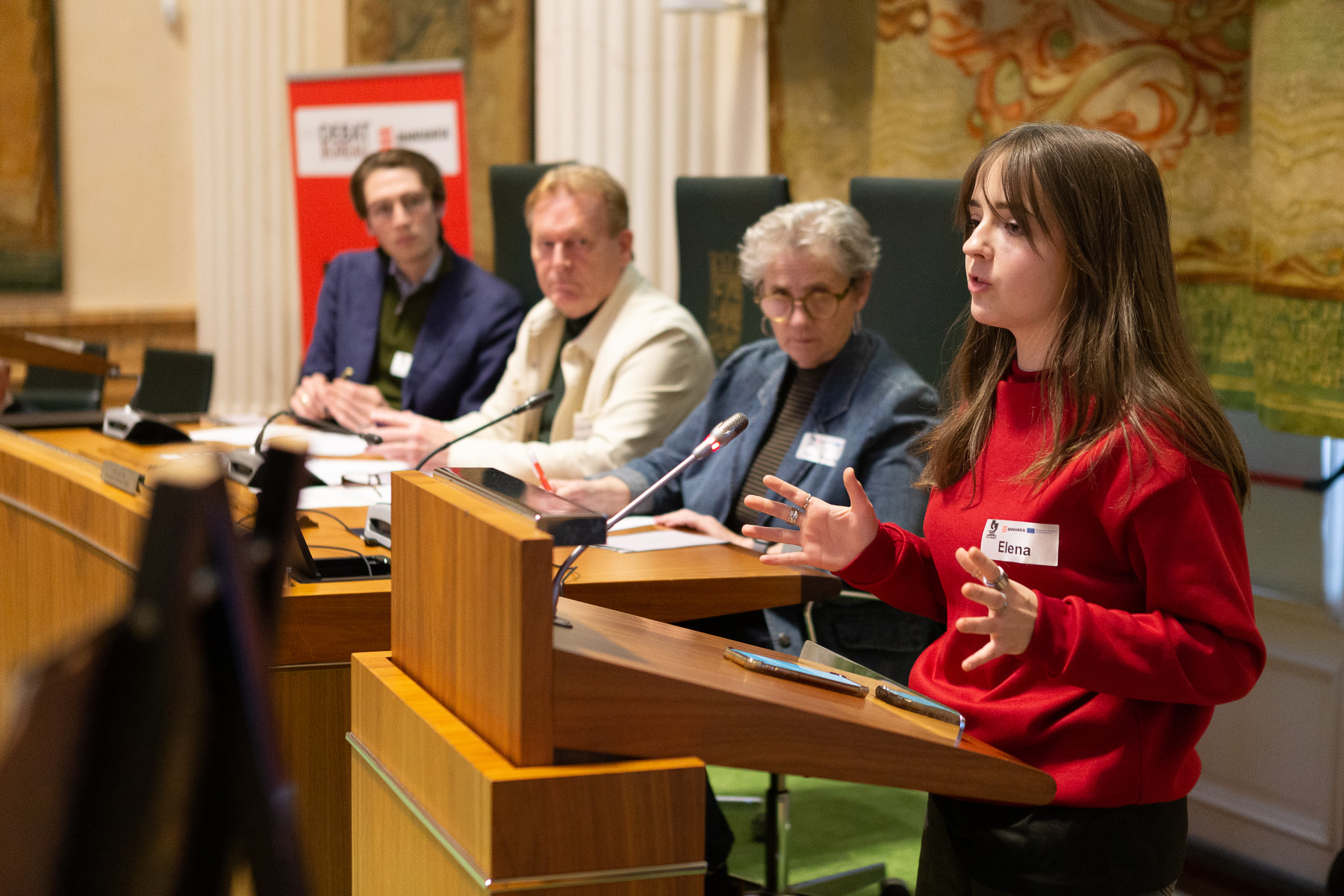 MAARTEN VAN ROSSEM, MARLEEN DE ROOY EN HABTAMU DE HOOP JUREREN BIJ ...