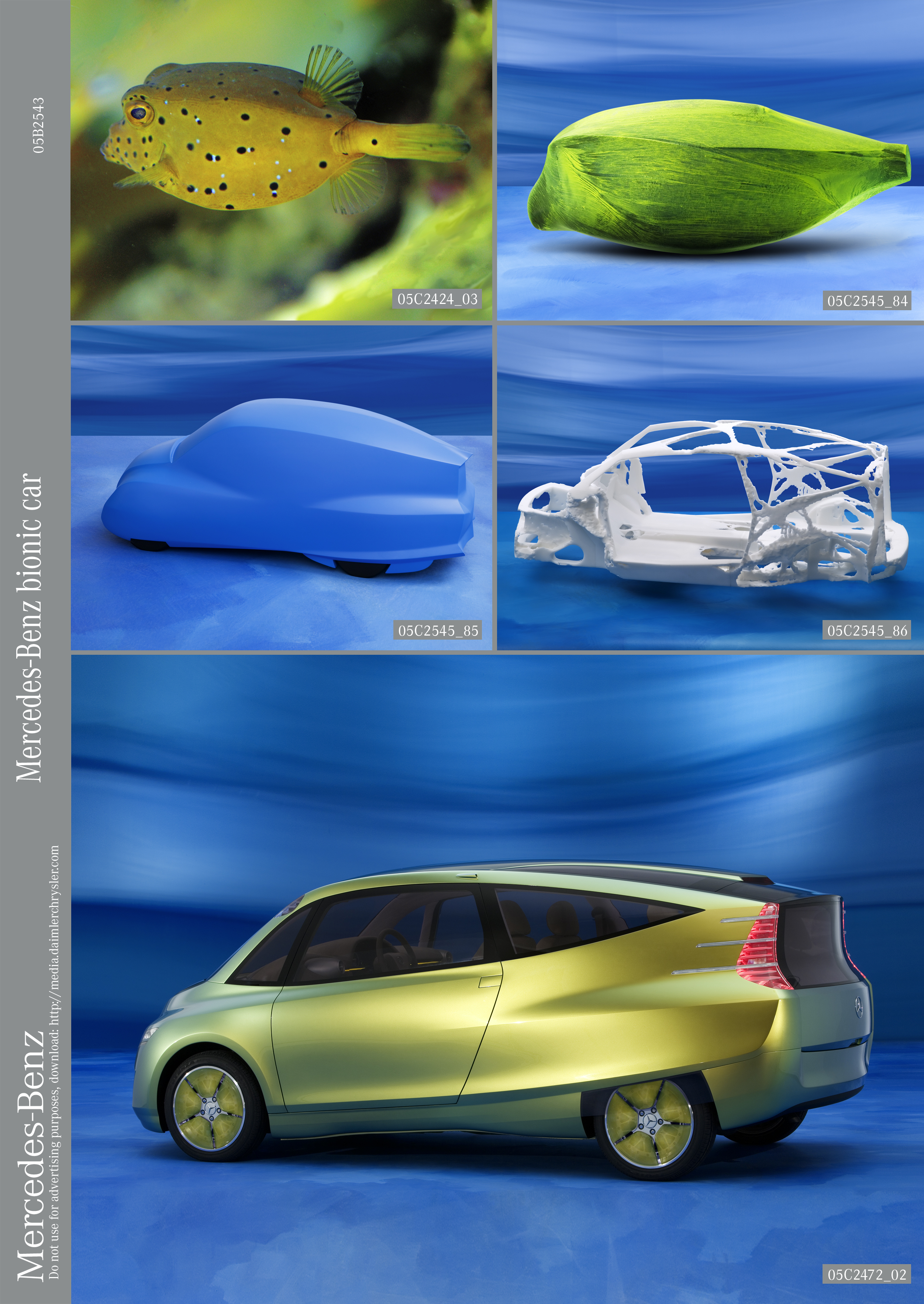 Bionische Mercedes-Benz concept car : geïnspireerd door de koffervis