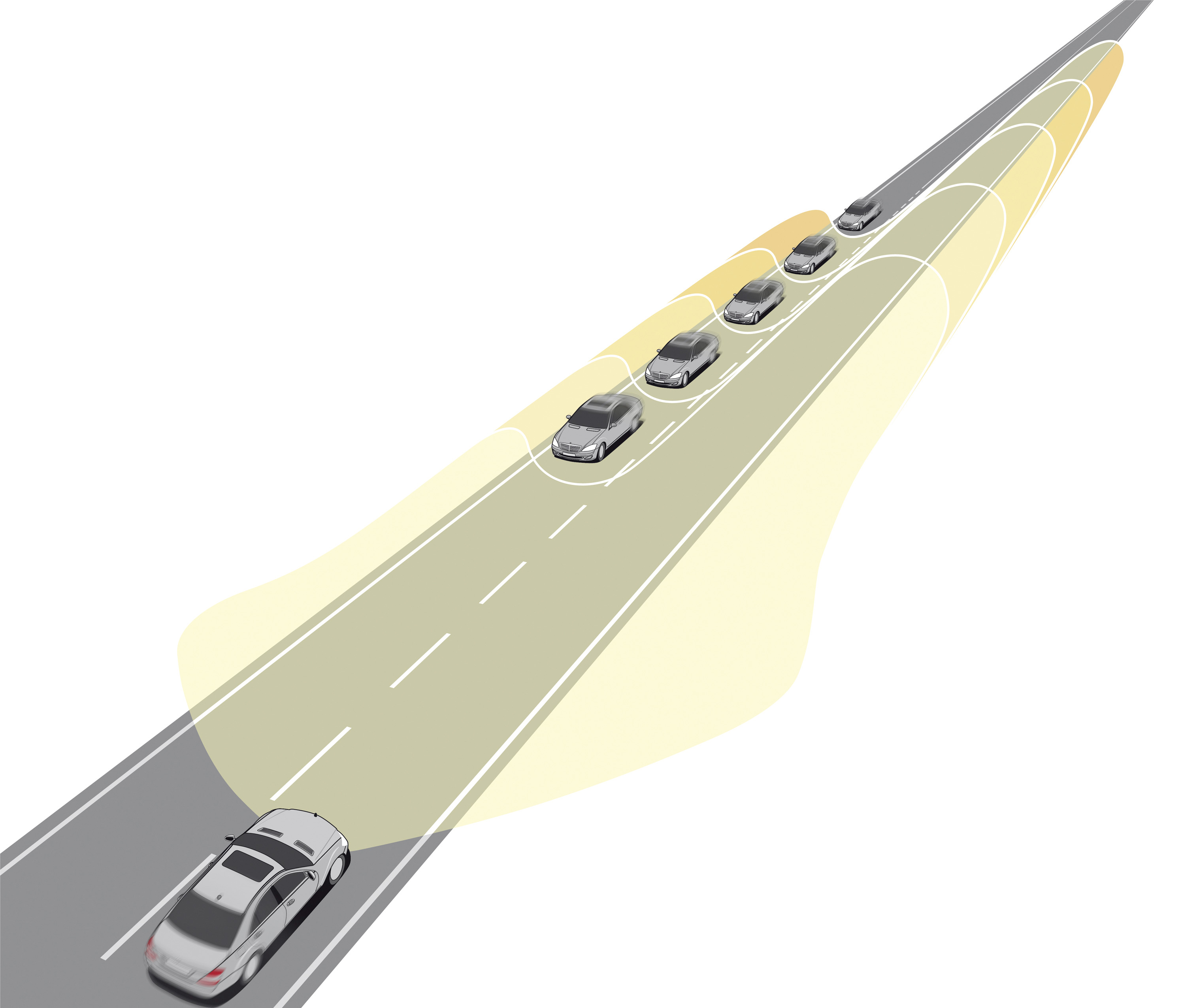 Nieuwe Mercedes-Benz Adaptive High-beam Assistant stelt automatisch het ...