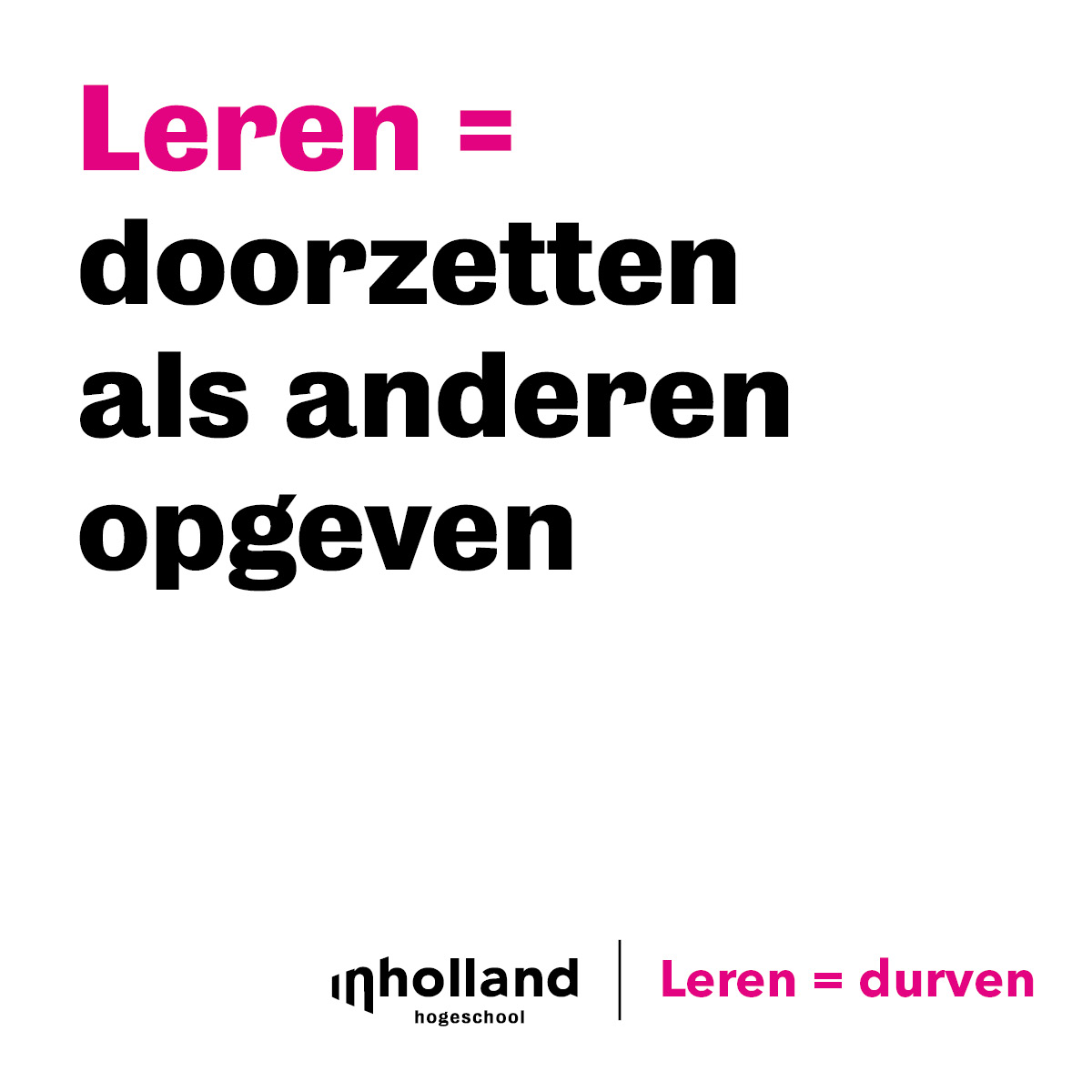 Leren = durven: de stand van zaken