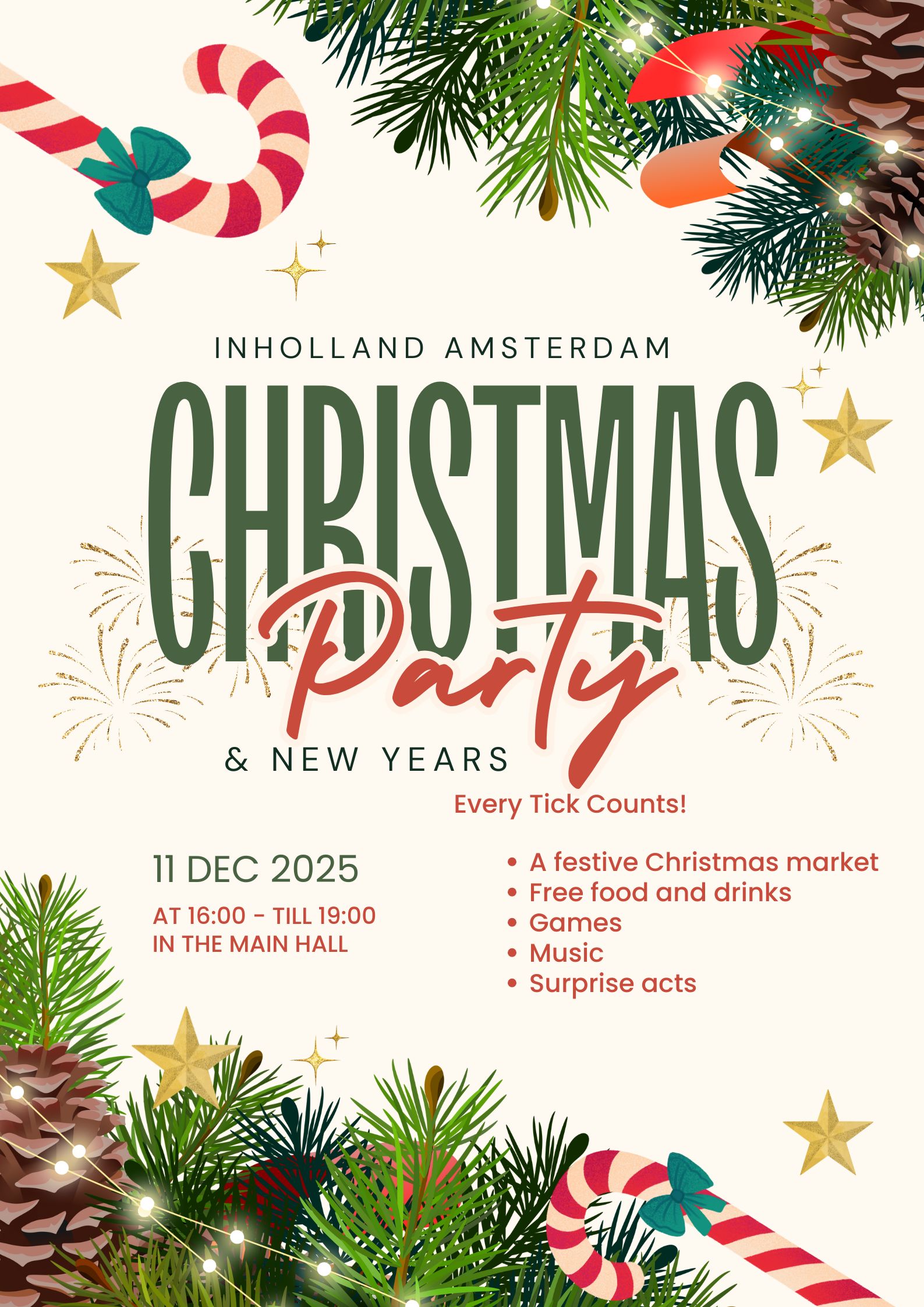 11 december Kerst & Nieuw-party voor studenten én medewerkers