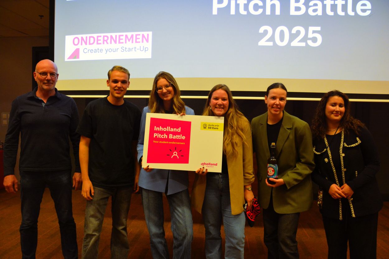 Creativiteit en ondernemerschap tijdens Pitch Battle Inholland
