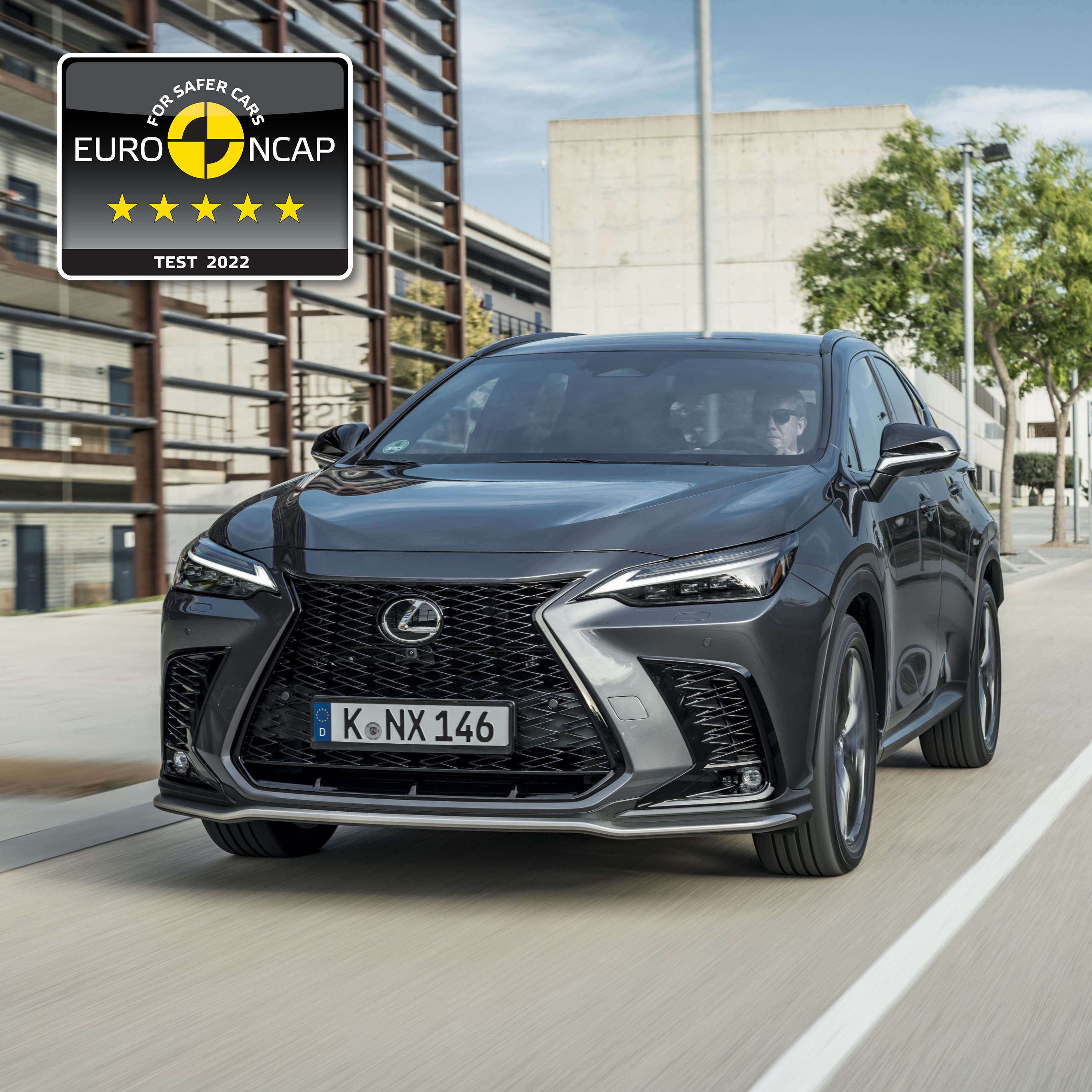 Le Nouveau Lexus NX obtient 5 étoiles aux tests Euro NCAP