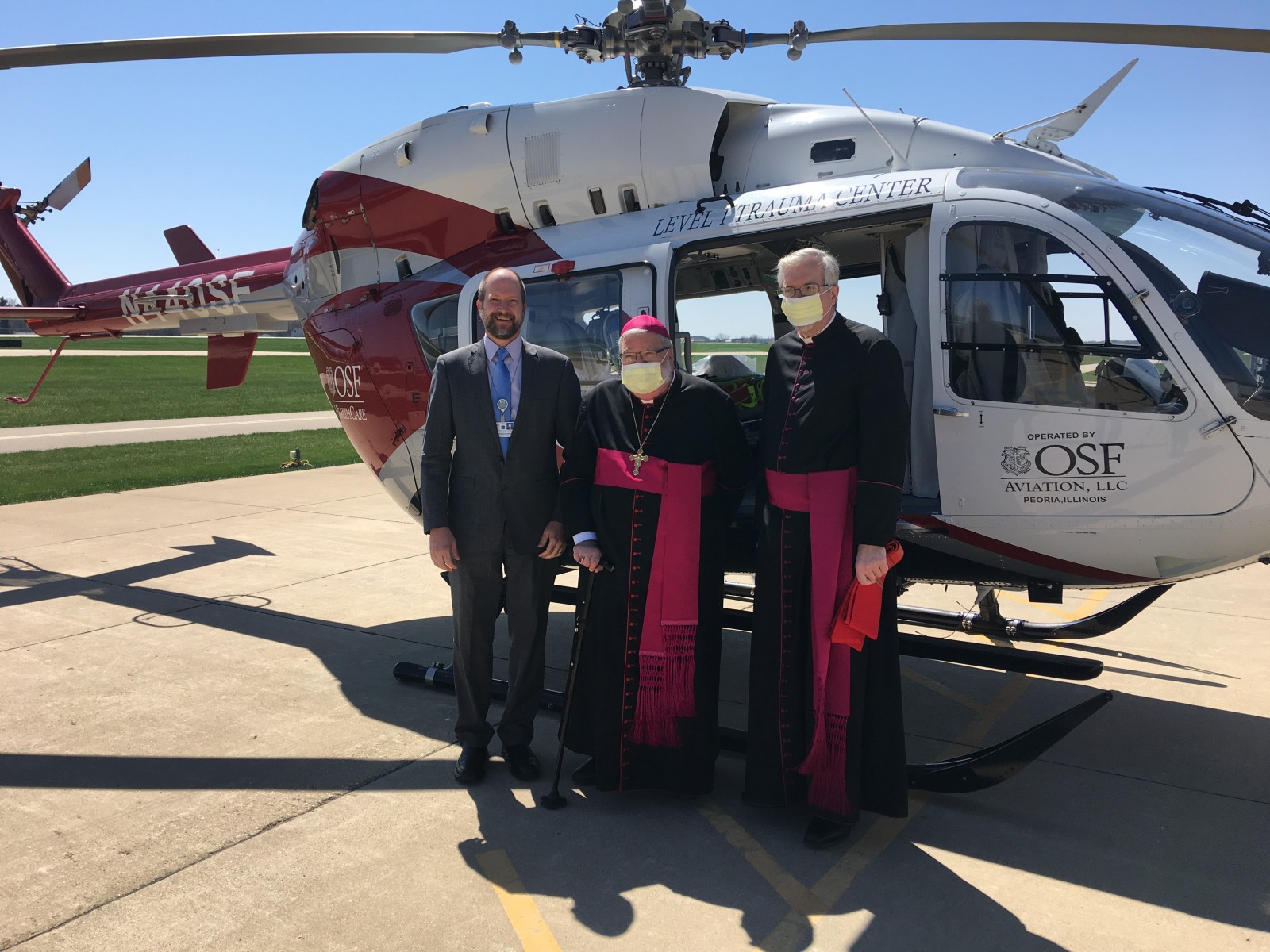 A Blessing From Above: Bishop Jenky Takes to the Skies