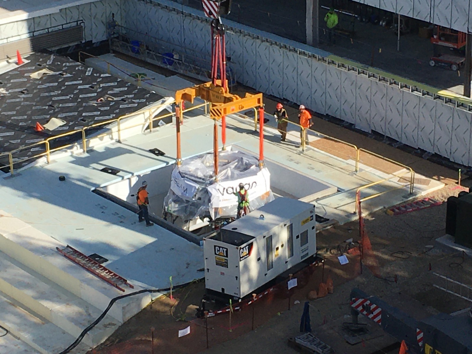 Cyclotron lowered into vault
