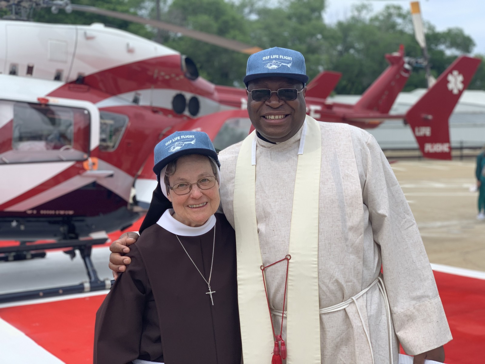 OSF HealthCare Unveils New OSF Life Flight Helipad OSF HealthCare Unveils New OSF Life Flight Helipad