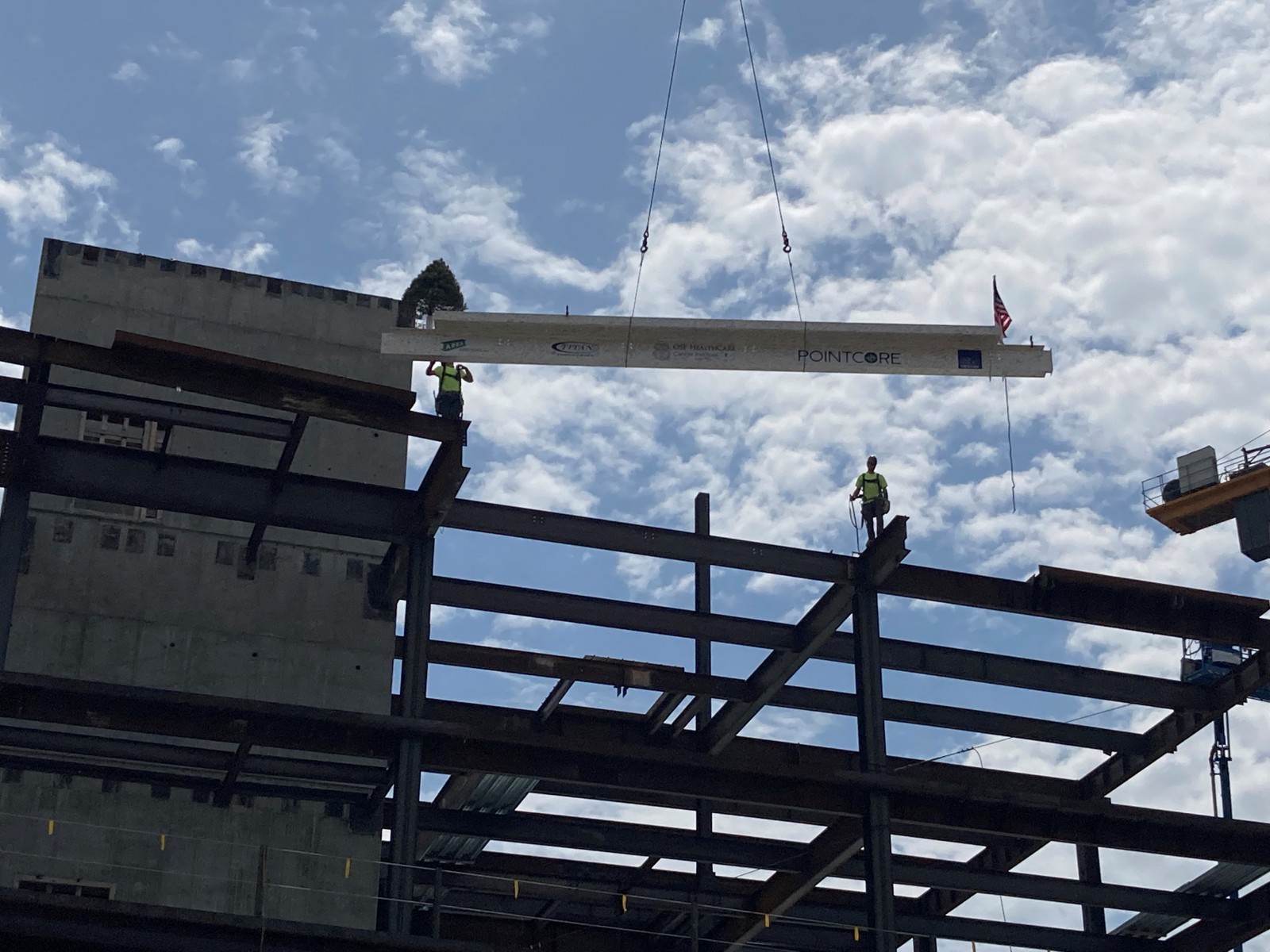 Topping off - beam in air CU