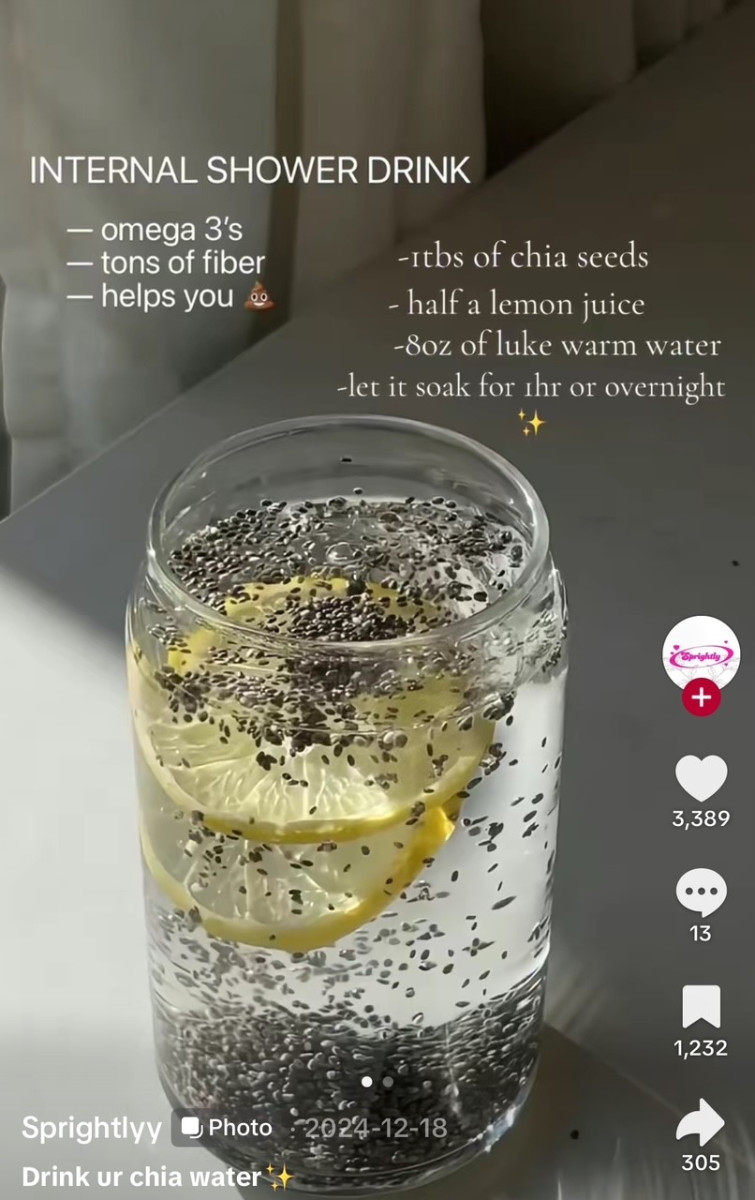 The power of chia seeds and lemon water