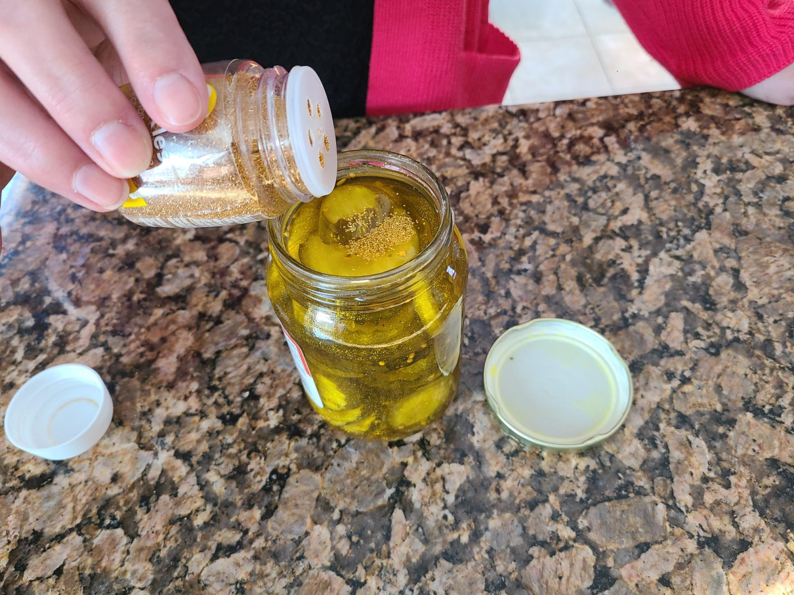 Glitter pickles: relish the thought