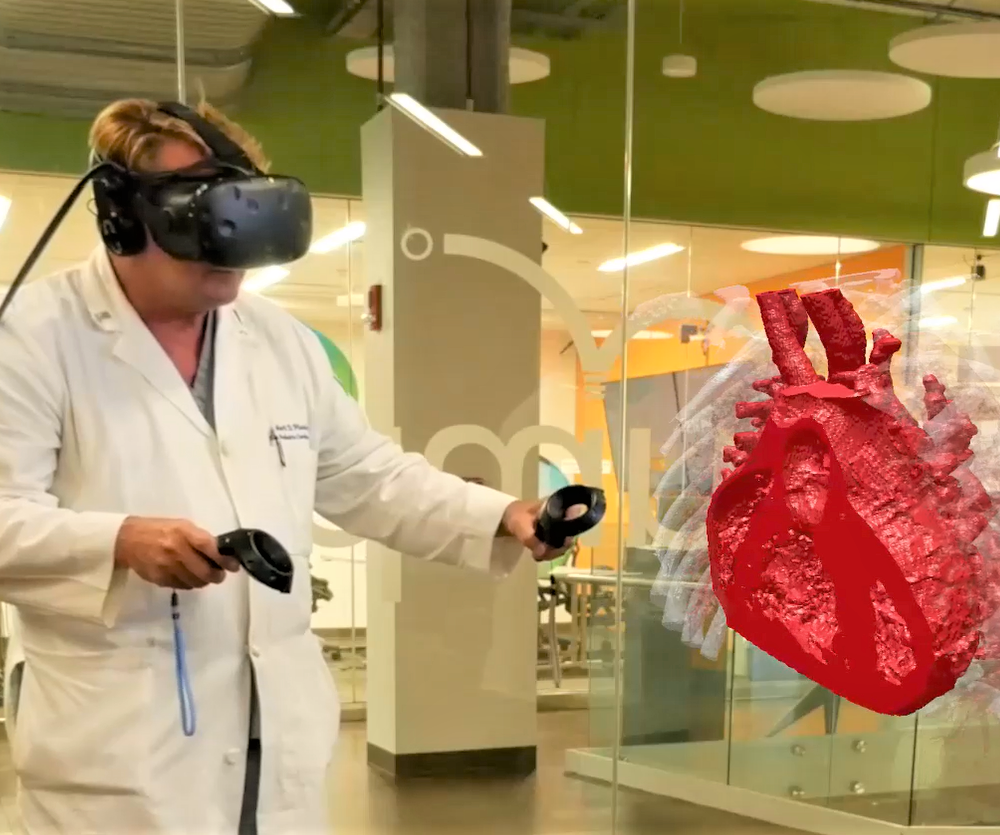 Beating hearts pump up virtual reality for pre-surgery planning
