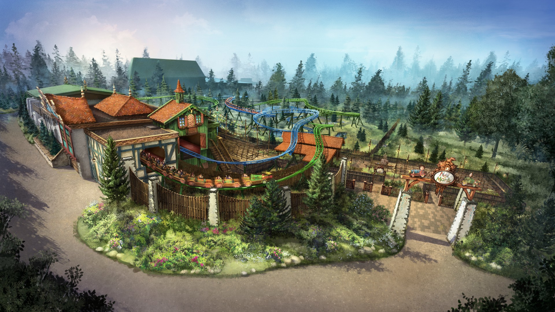 Construction site ready for new Efteling attraction Max & Moritz