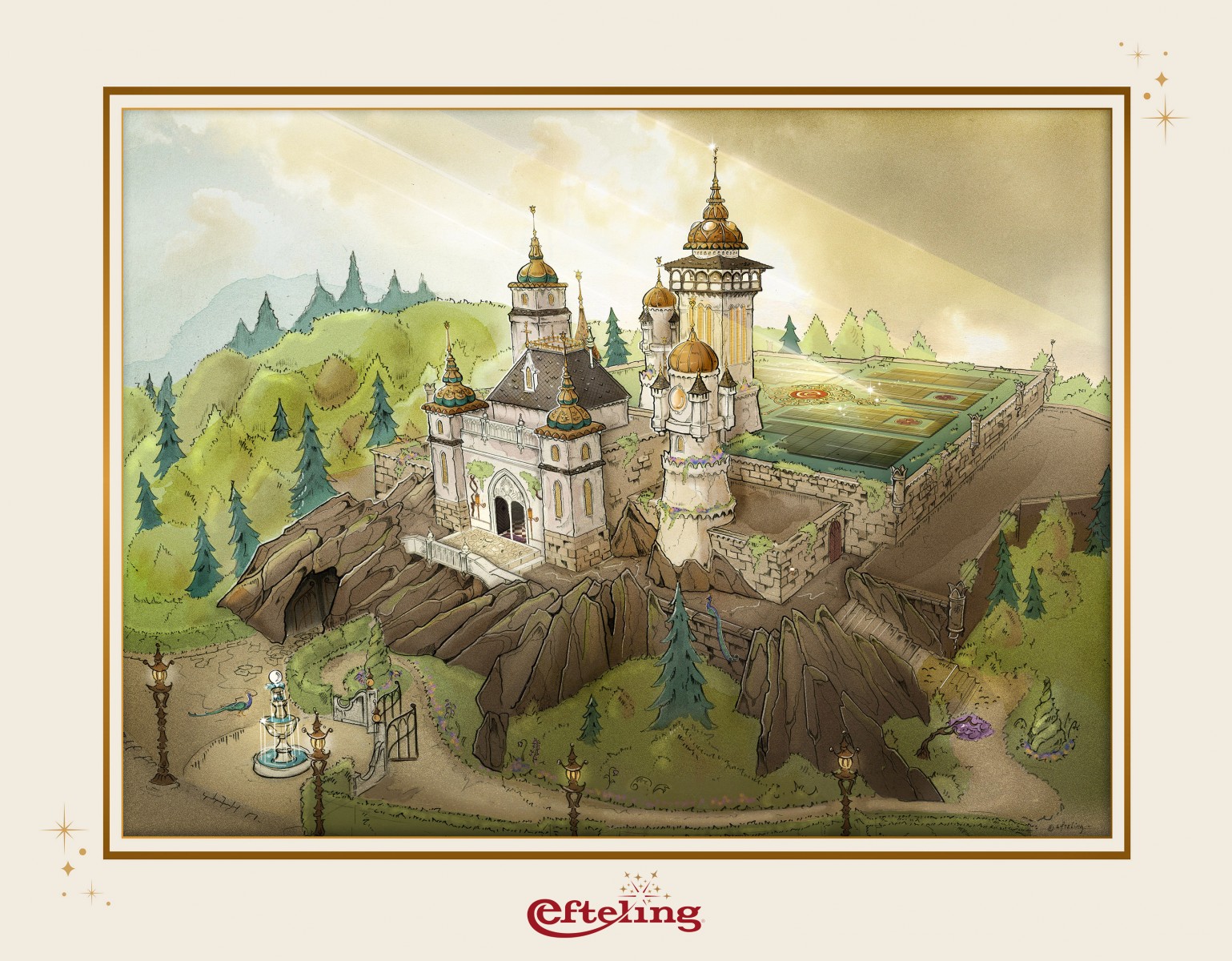 Special palace garden to adorn the roof of the new Efteling attraction