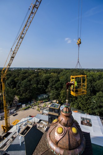 Efteling’s dark ride, Symbolica, reaches its highest construction point