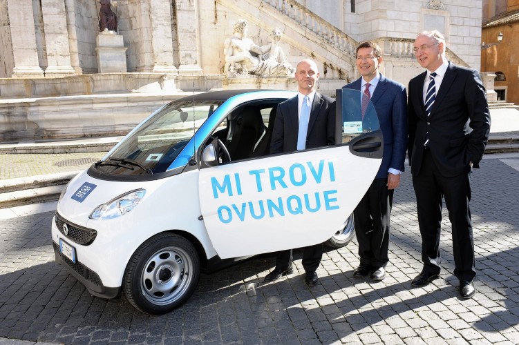 Buongiorno Roma: il servizio di car-sharing one way di car2go arriva ...