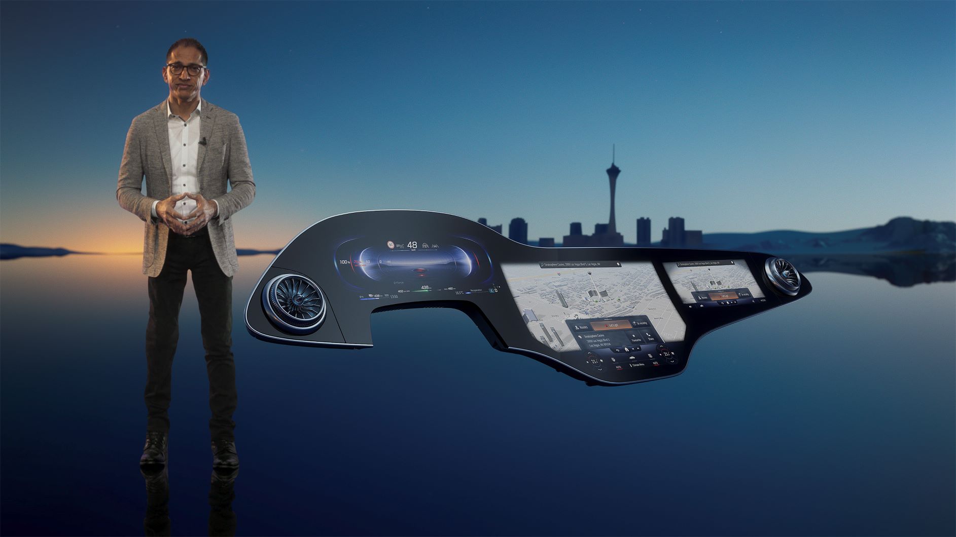 CES 2021: Mercedes-Benz presenta l’MBUX Hyperscreen