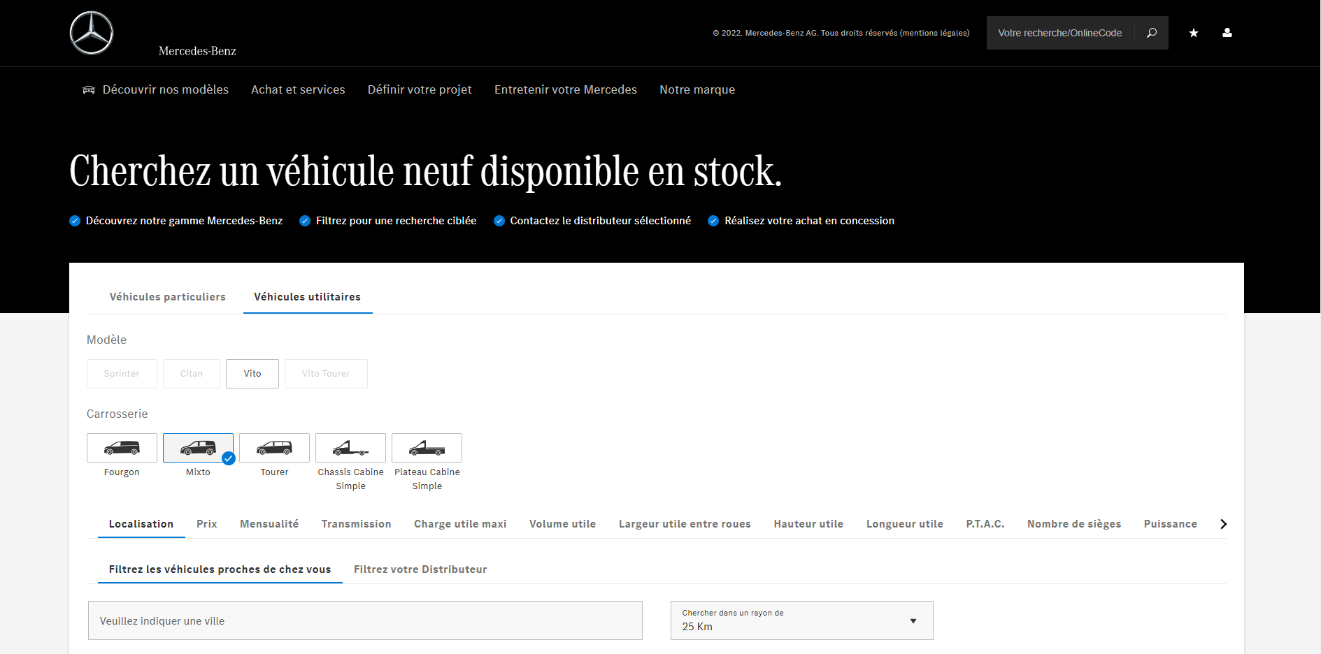 Nouveau module « Véhicules neufs en stock » sur le site web utilitaires ...