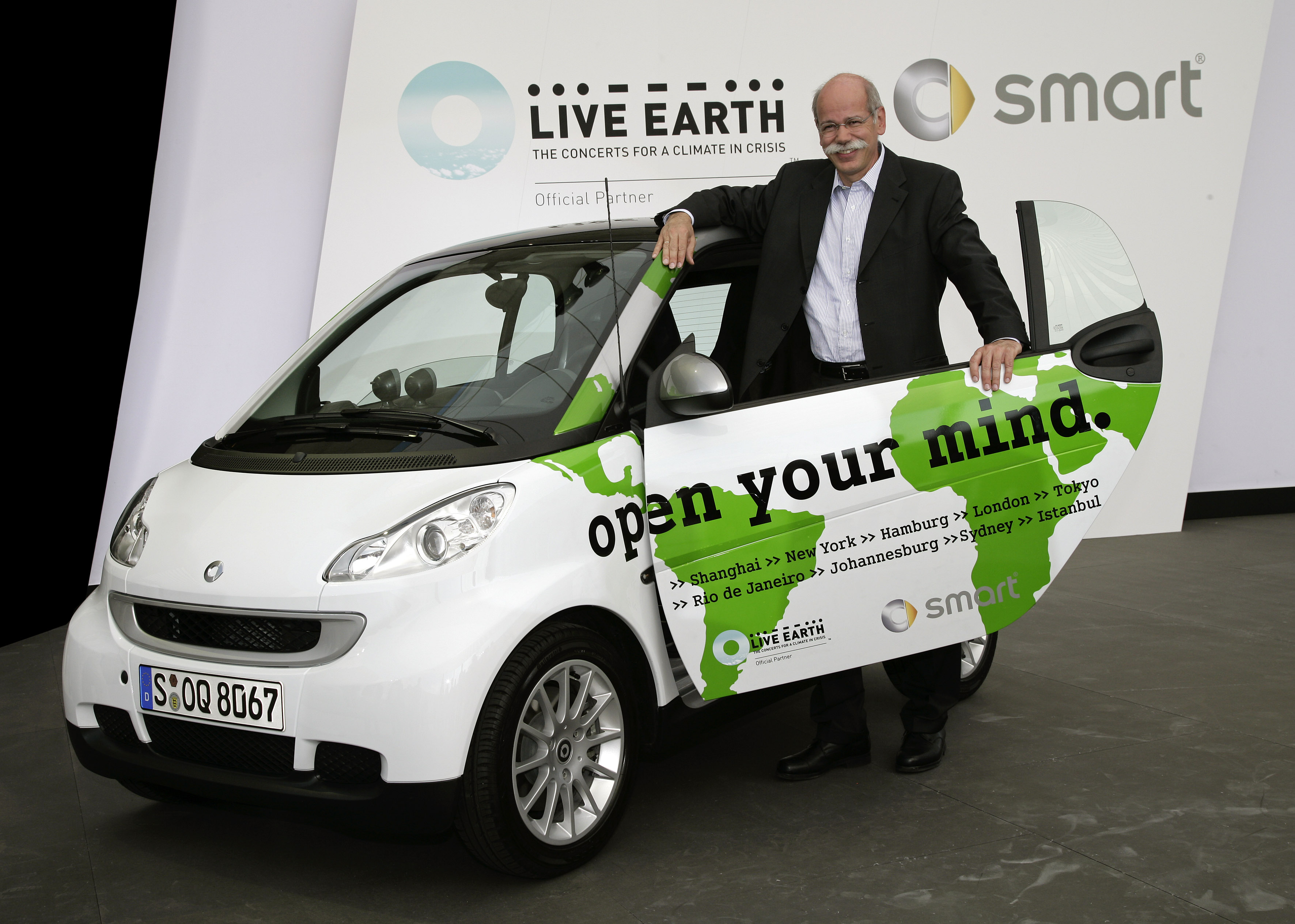 smart, partenaire mondial officiel de Live Earth