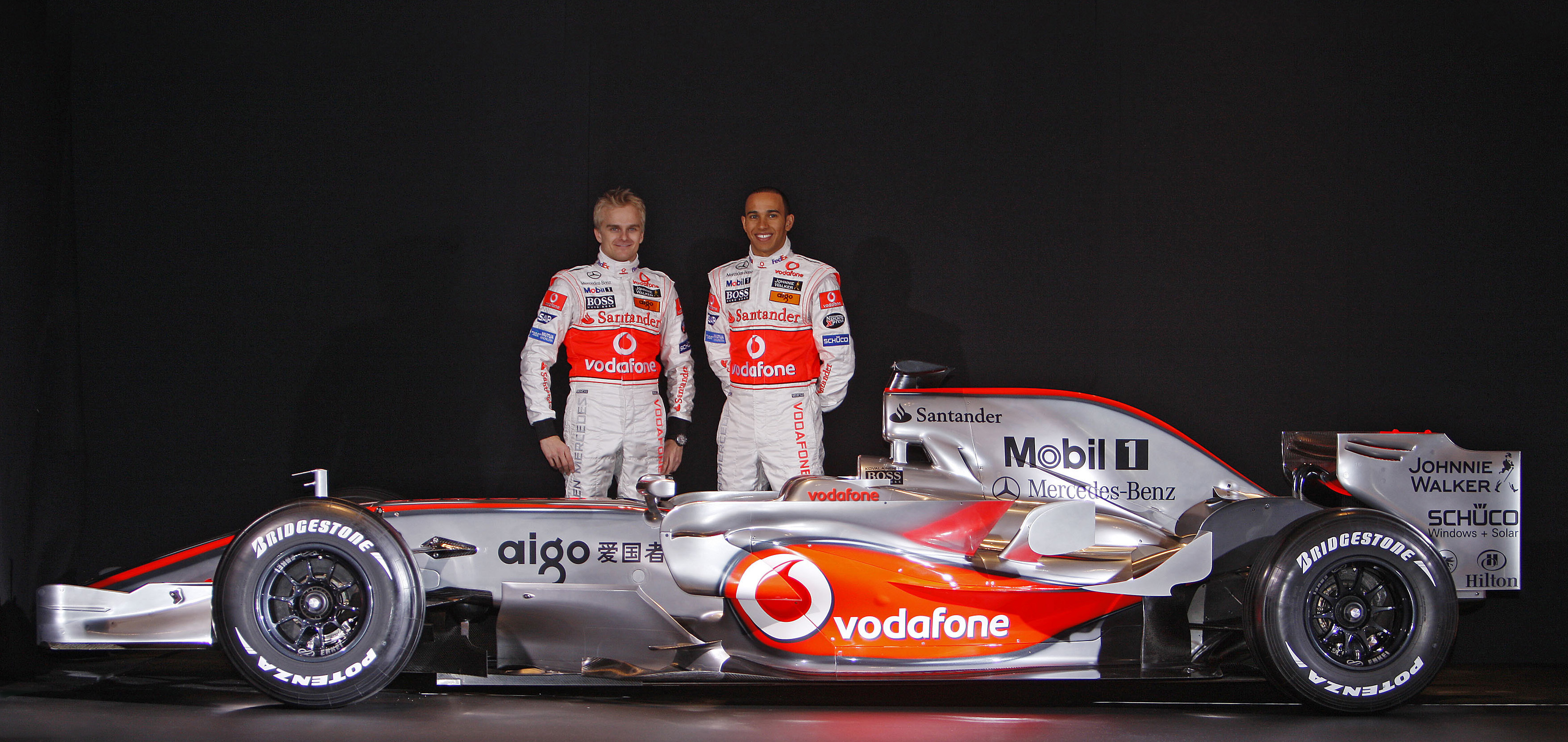 Saison 2008 de Formule 1: présentation de l'écurie Vodafone McLaren ...