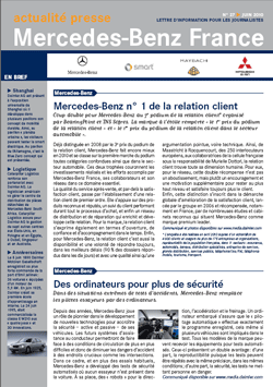La lettre d'information de Mercedes-Benz France (JUIN 2010) est en ligne