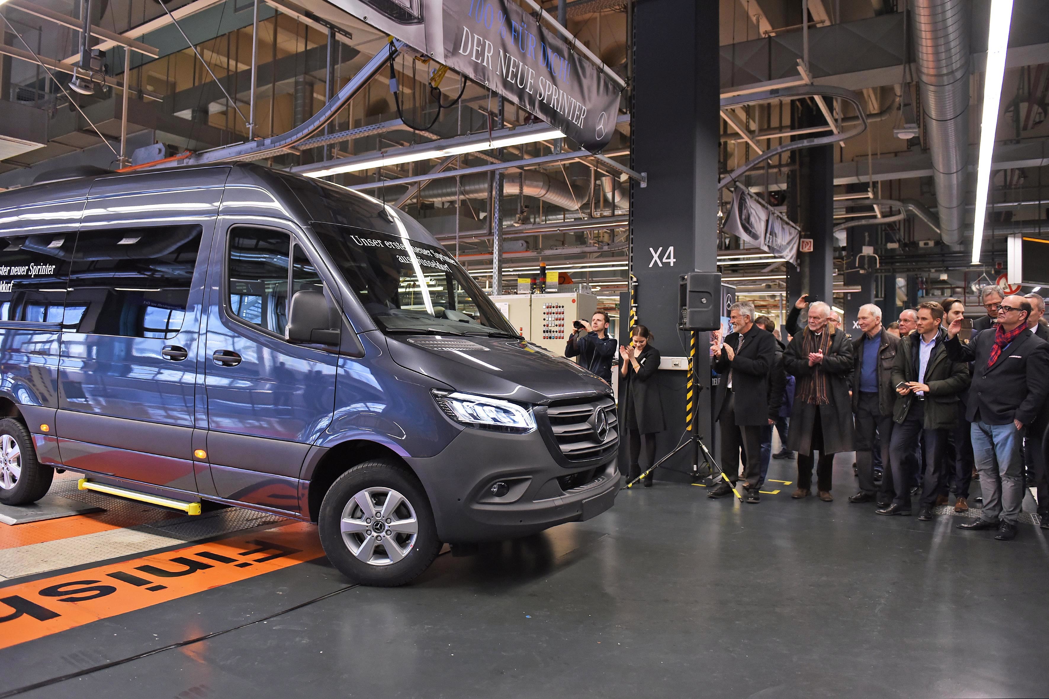 Les premiers nouveaux Sprinter sortent des usines allemandes